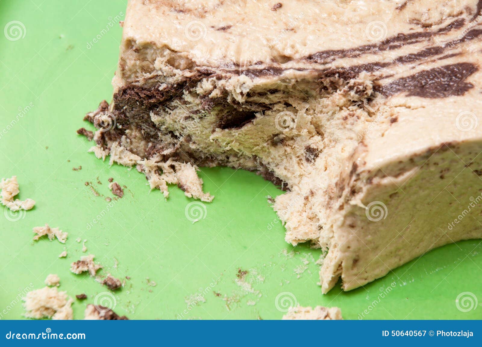 Halva with Chocolate on the Green Plate Stock Image - Image of cuisine ...