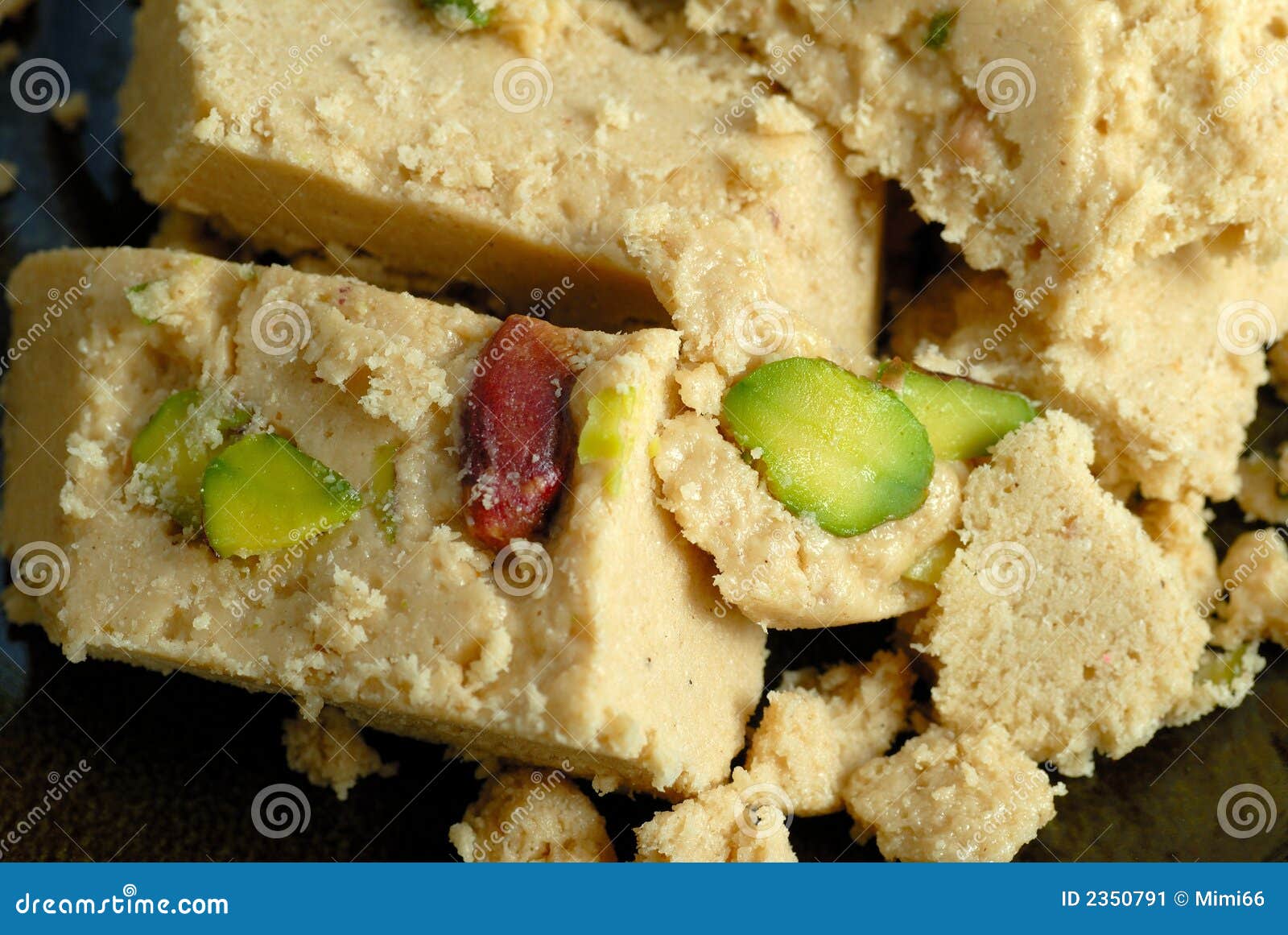 Halva with pistachios stock image. Image of halva, eating - 2350791
