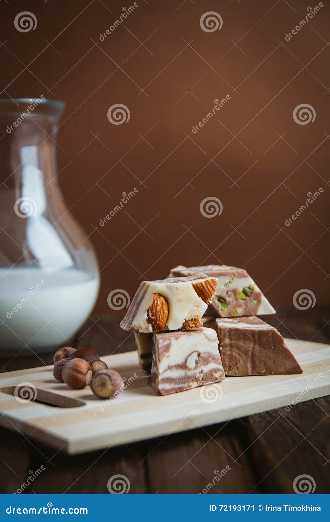 Halvah on a Brown Background Stock Image - Image of halavah, paste ...