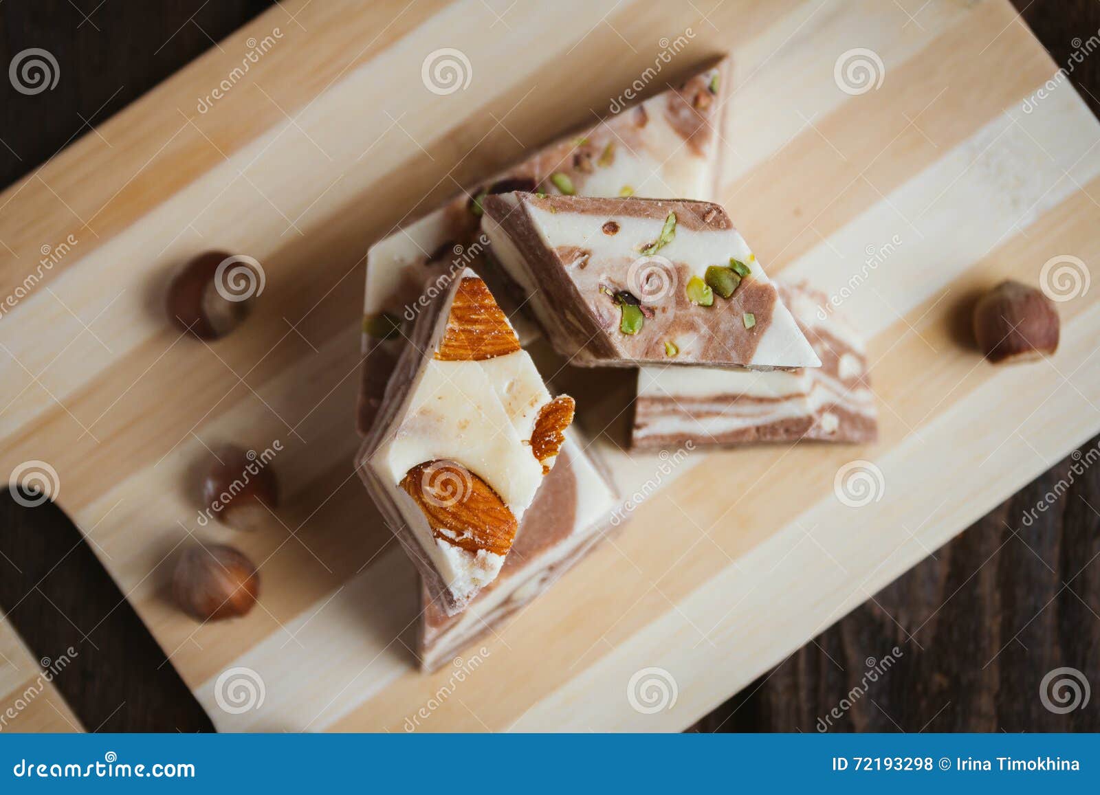 Halvah on a Brown Background Stock Photo - Image of candy, cuisine ...