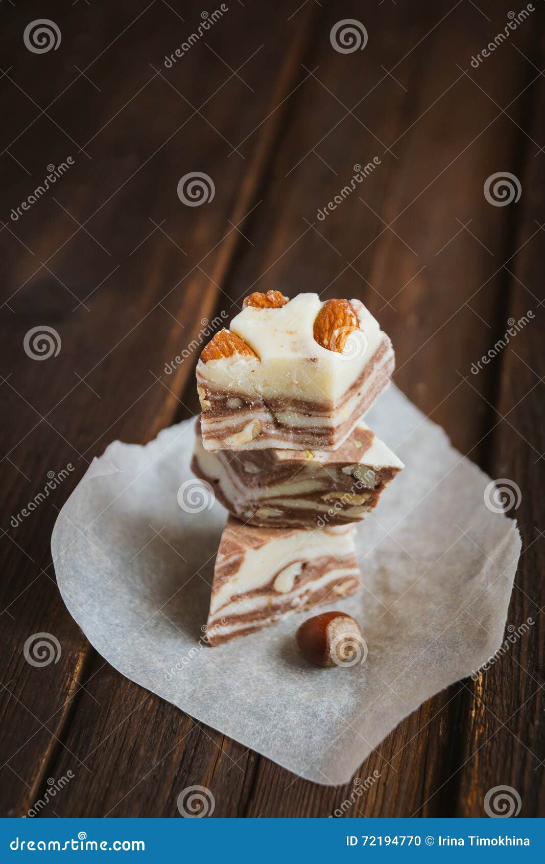 Halvah on a Brown Background Stock Photo - Image of candy, meal: 72194770
