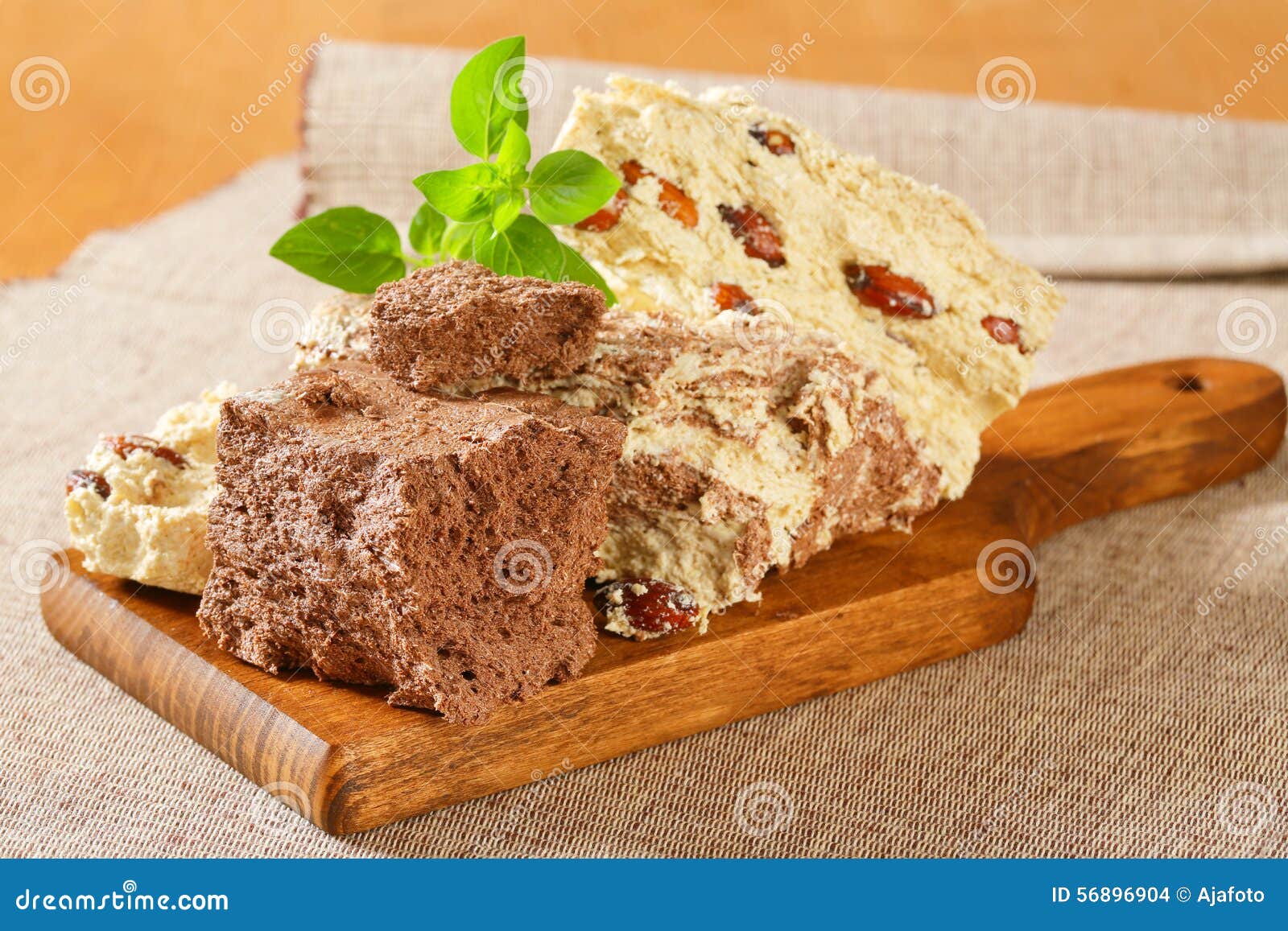 Halvah candy stock photo. Image of middle, almonds, closeup - 56896904