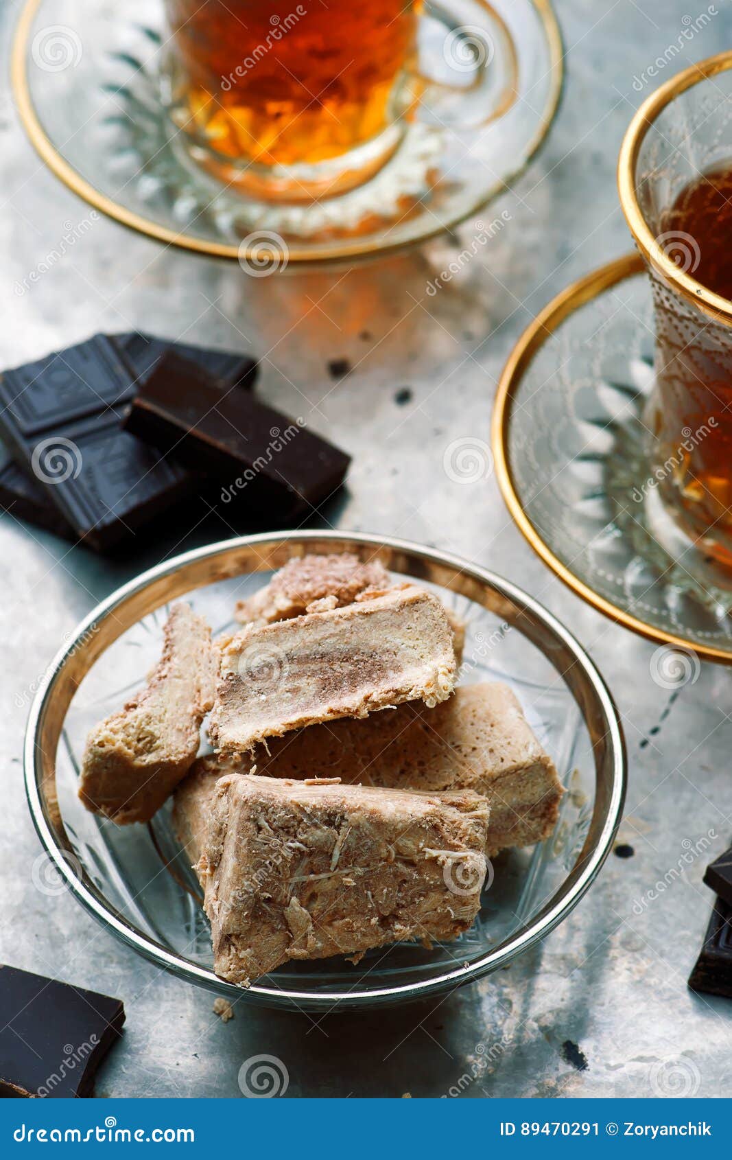 Halvah, Dulce Del Este Tradicional Imagen de archivo - Imagen de ...