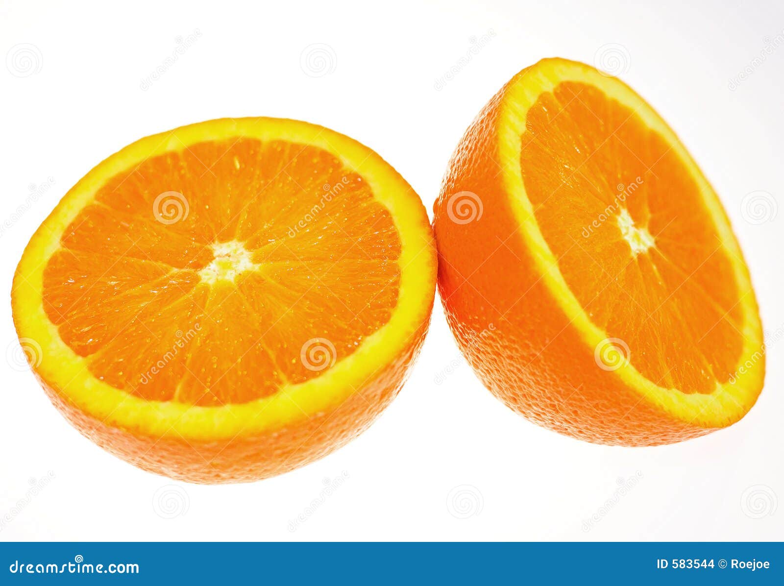 Halved fresh orange stock photo. Image of fruit, colorful - 583544