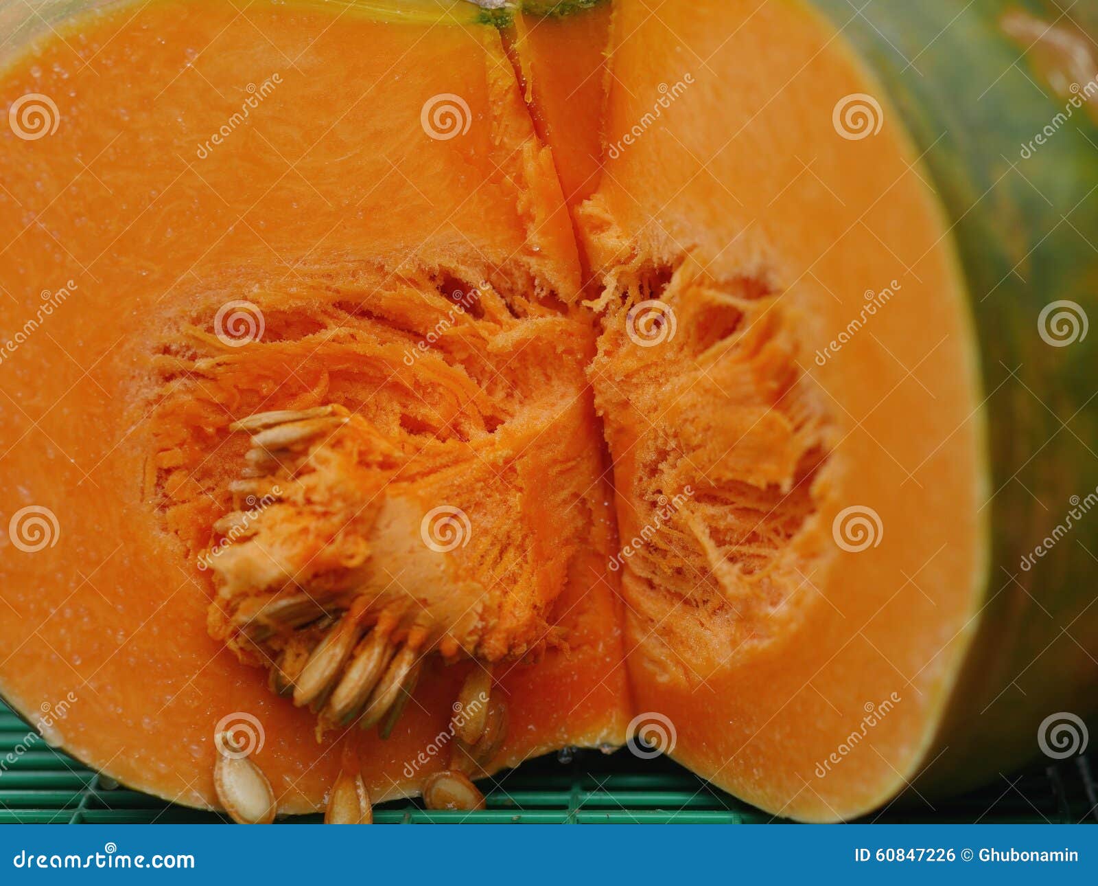 A halved pumpkin stock photo. Image of wooden, nutrition - 60847226