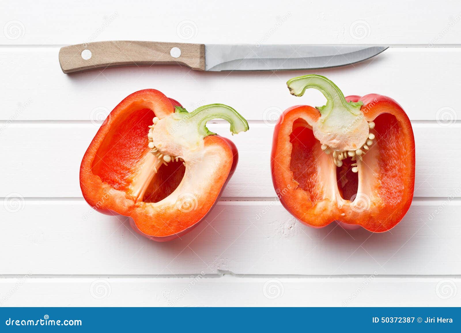 Halved red bell pepper stock image. Image of sweet, healthy - 50372387