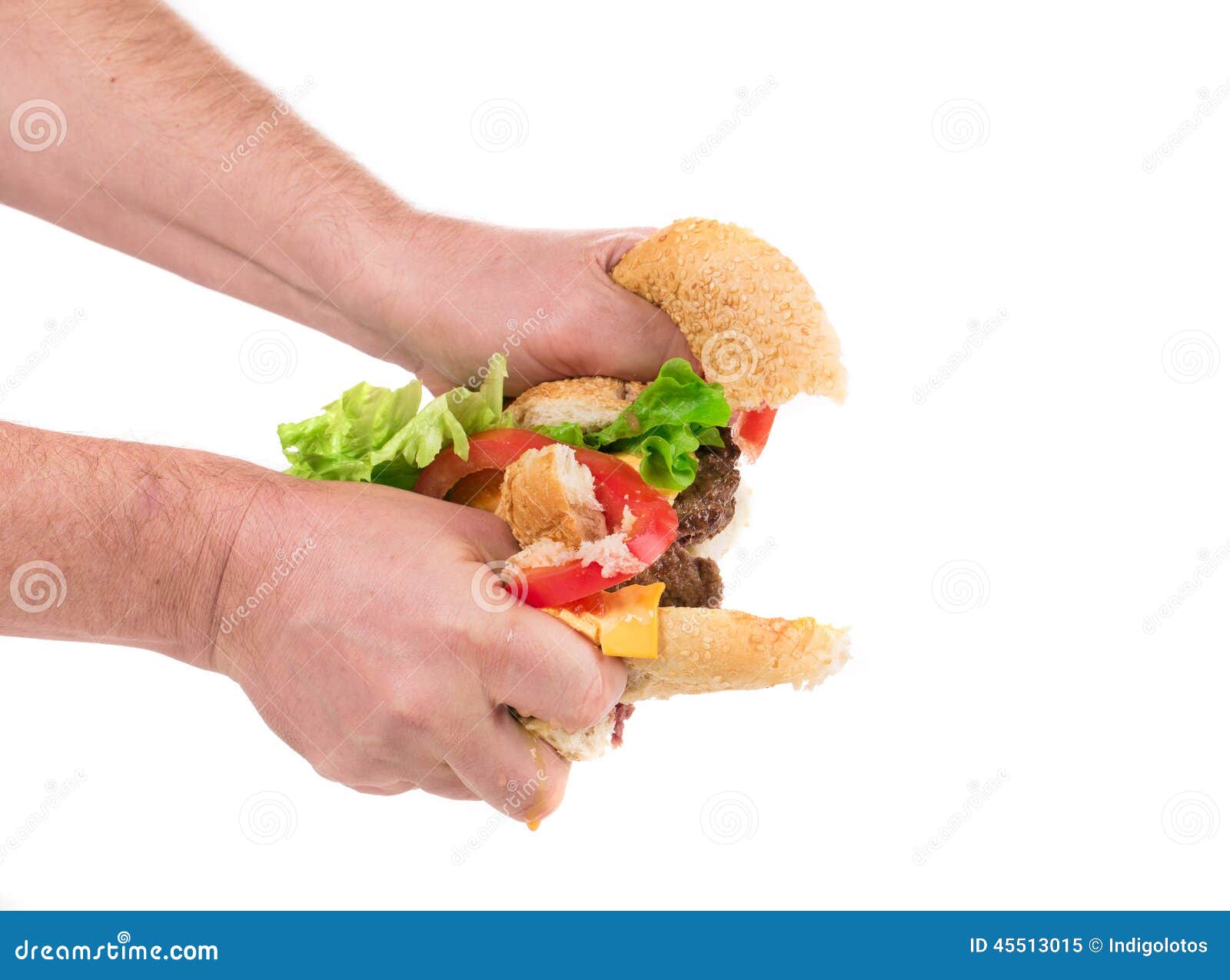 Halves of hamburger stock image. Image of healthy, fast - 45513015