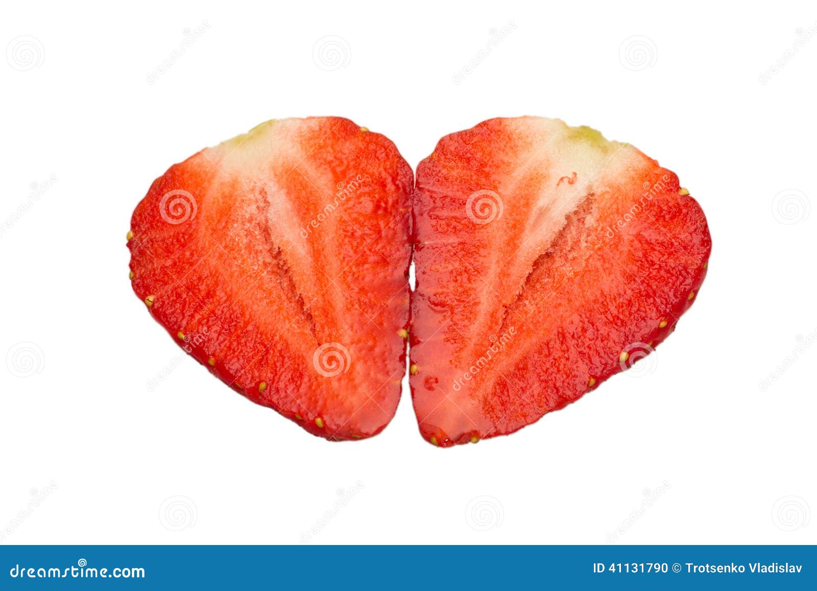 Halves of a strawberry stock photo. Image of garden, heart - 41131790