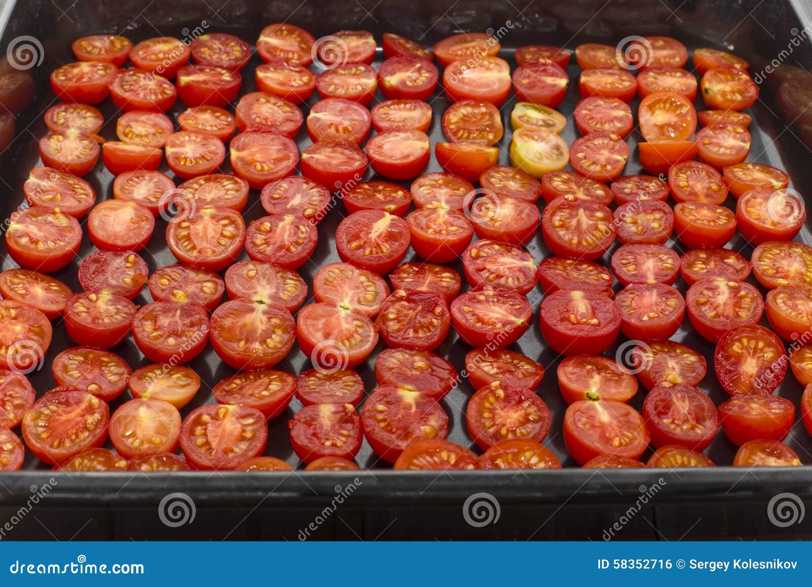 Halves of tomatoes stock photo. Image of cherry, preservation - 58352716