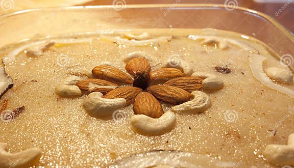 Halwa with design stock photo. Image of sooji, mouth - 11475708