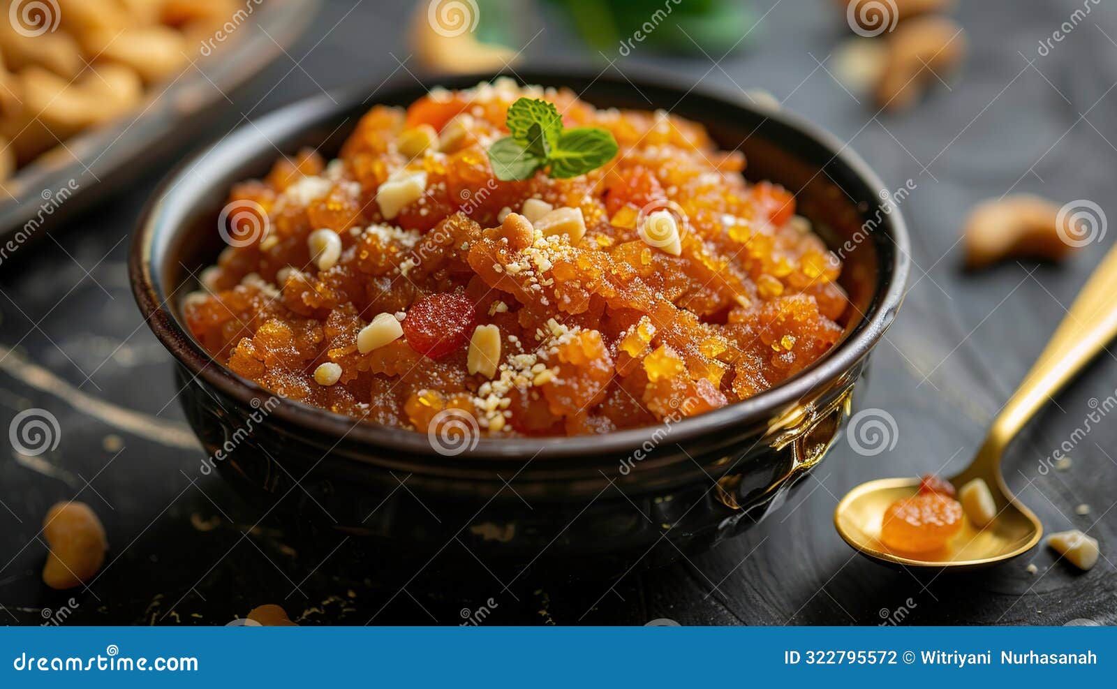 Halwa Indian Sweets and Snacks. Generative Ai Stock Illustration ...