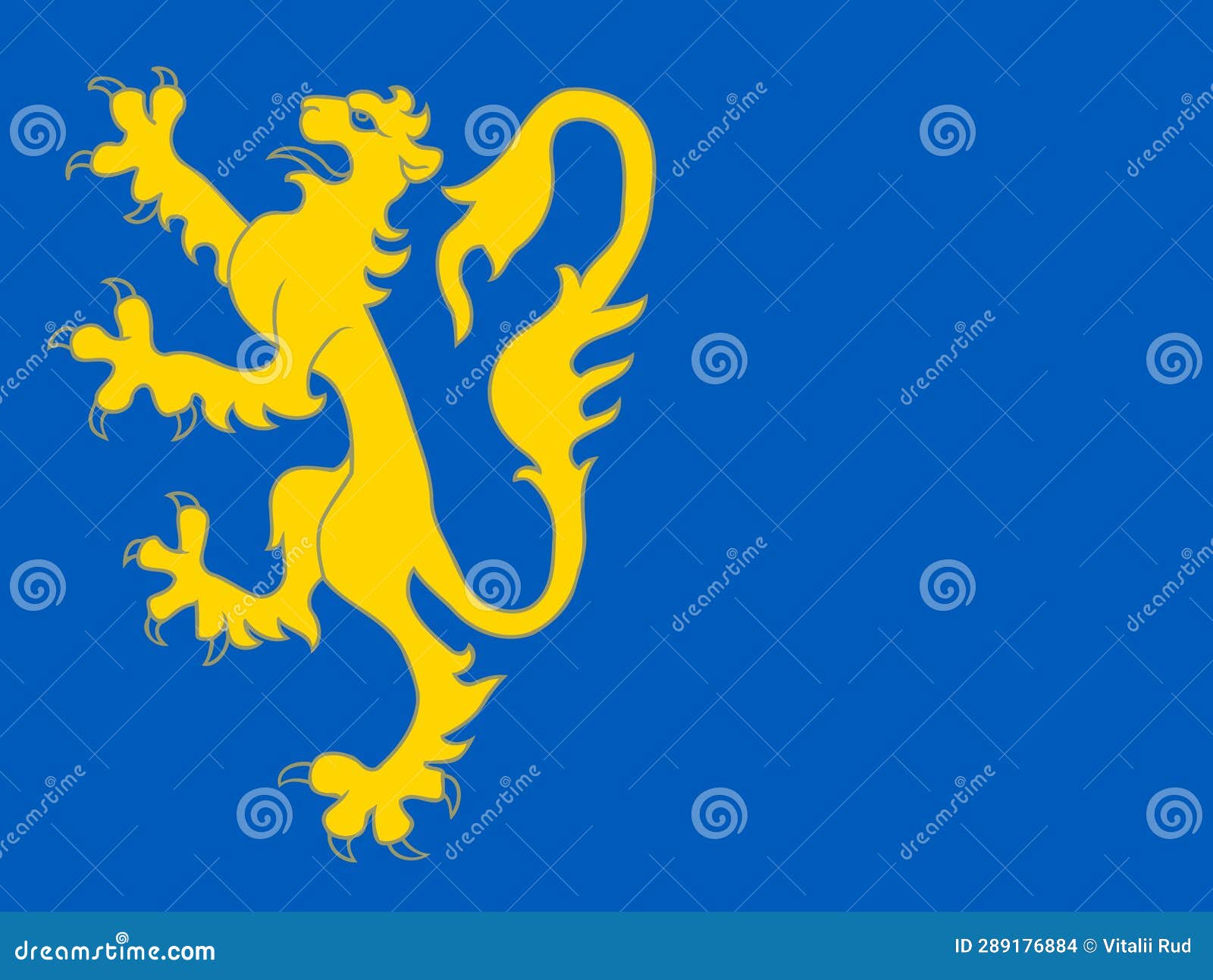 Halych Volhynia-flag stock illustration. Illustration of europe - 289176884