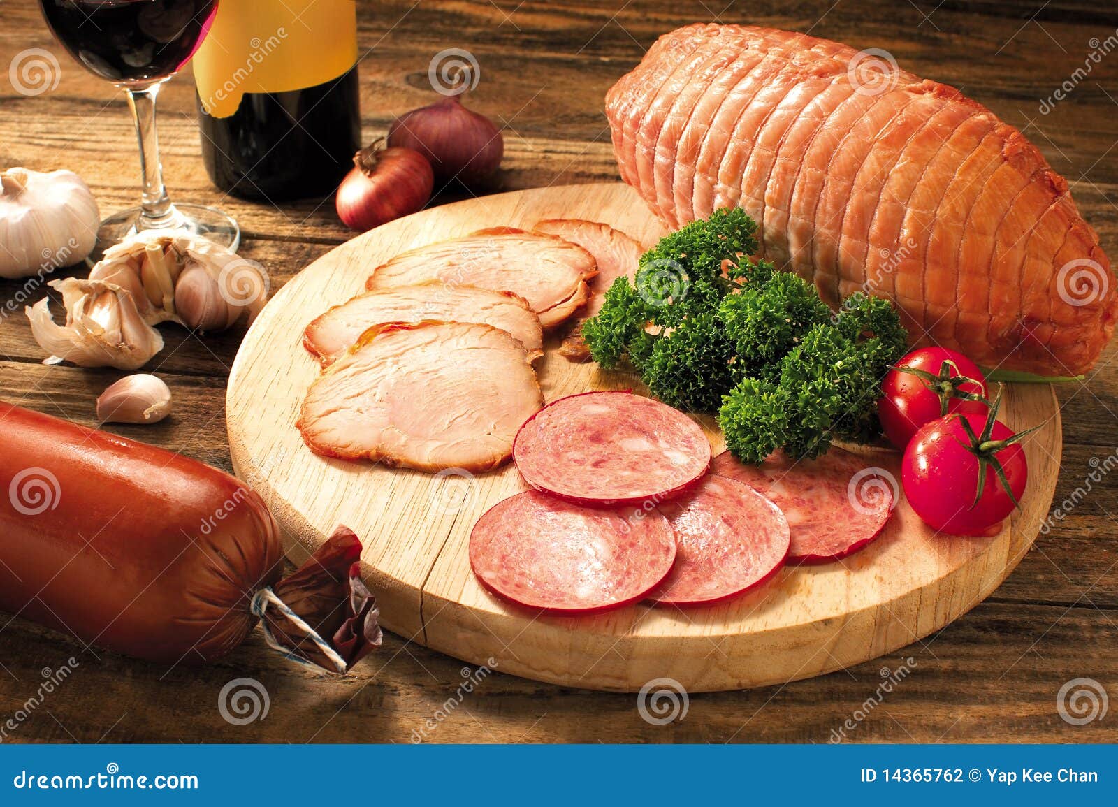 Ham stock photo. Image of cuisine, white, healthy, meat - 14365762