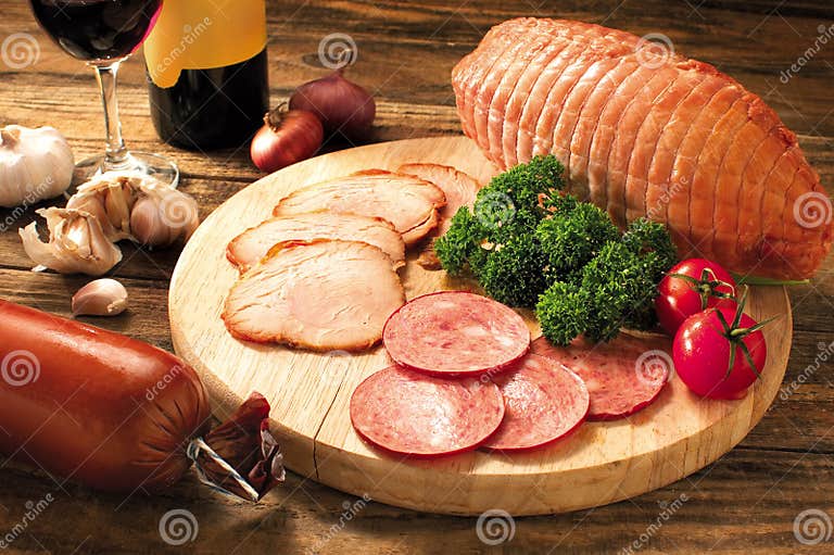 Ham stock photo. Image of cuisine, white, healthy, meat - 14365762
