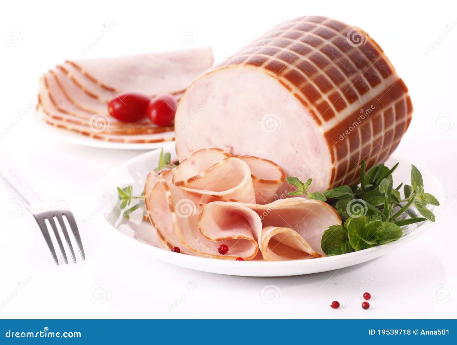 Ham stock photo. Image of breakfast, roll, bread, food - 19539718