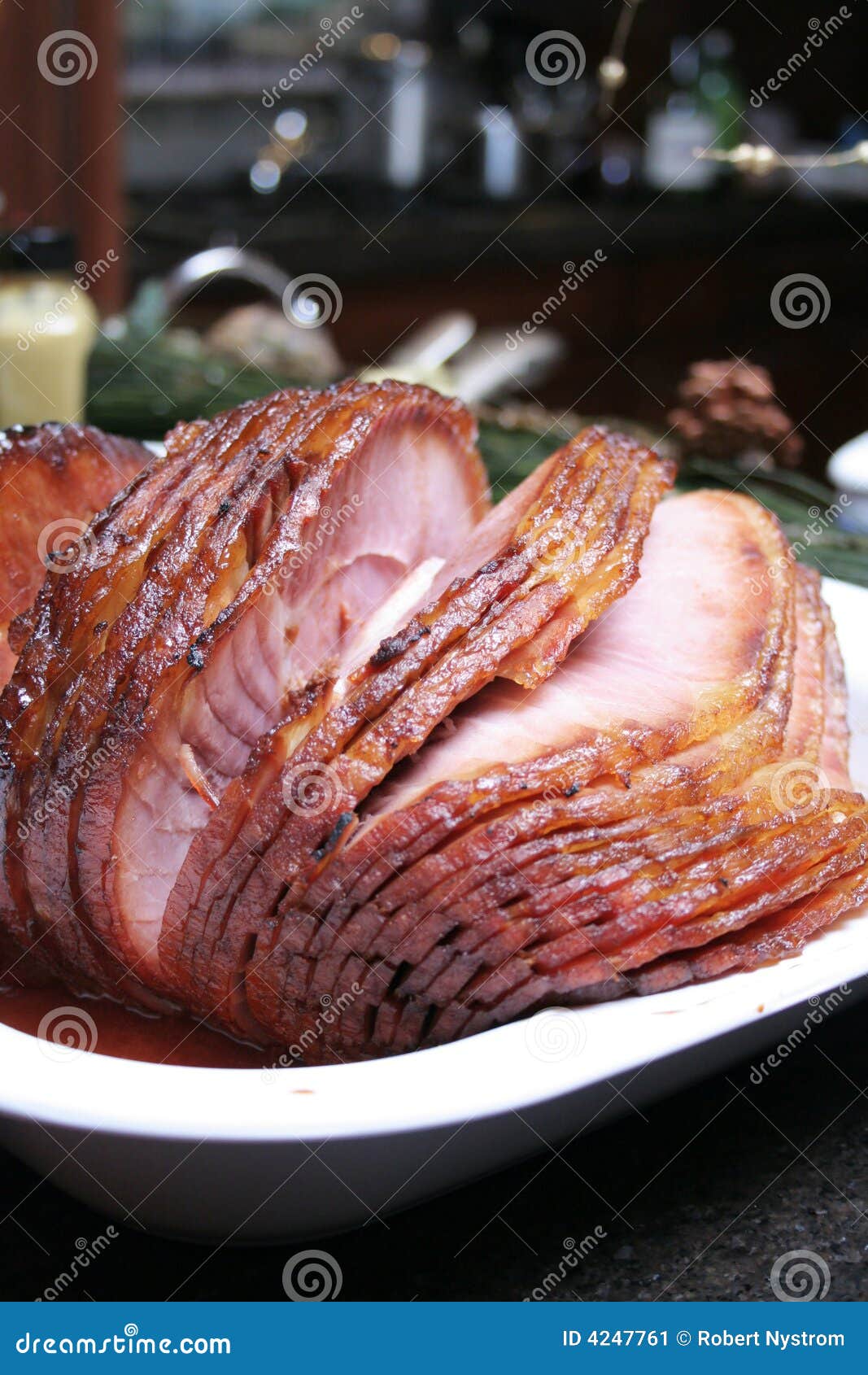 Ham stock image. Image of buffet, cook, aliment, diet - 4247761