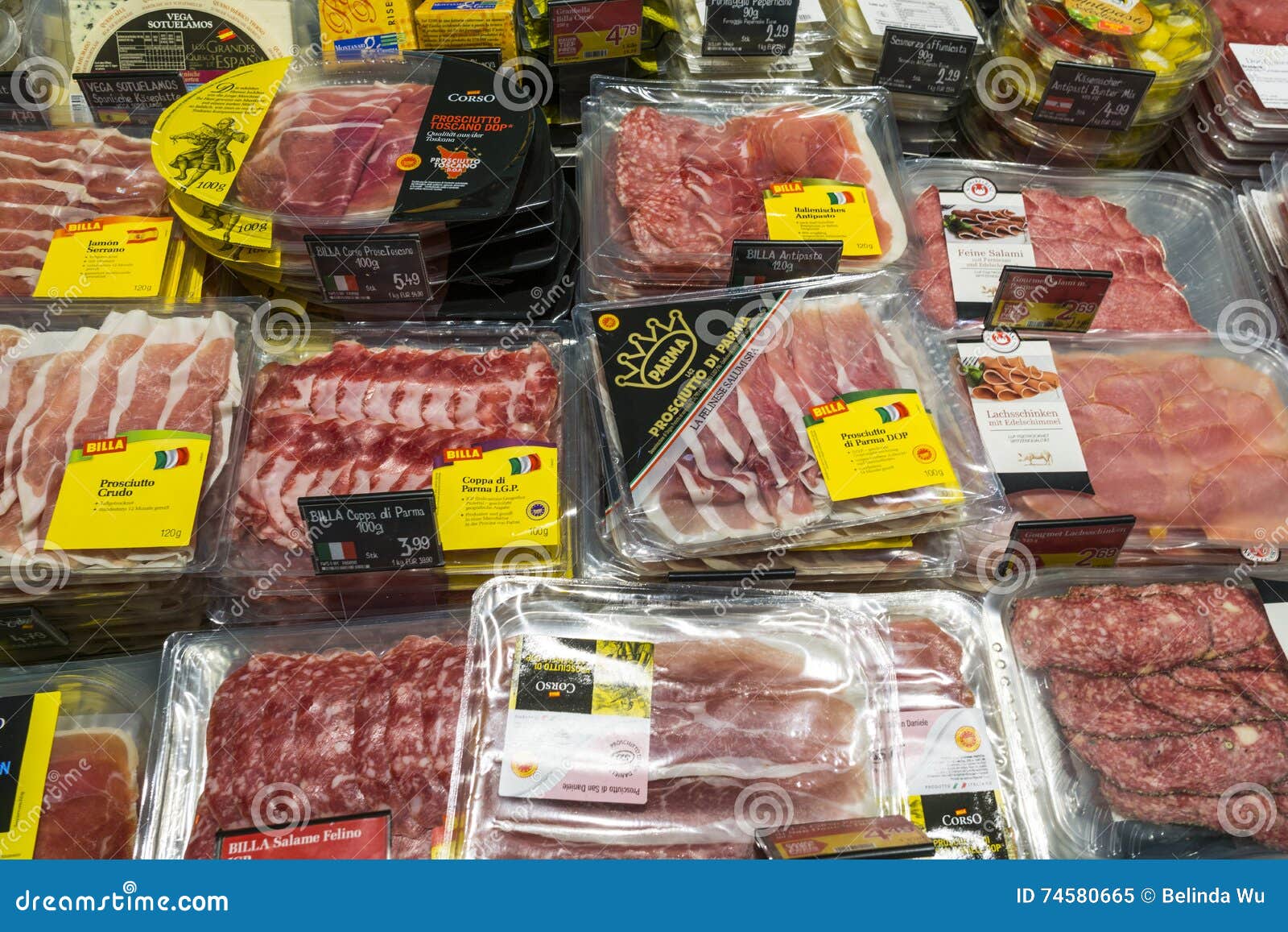 Ham editorial image. Image of parma, beef, butcher, supermarket - 74580665