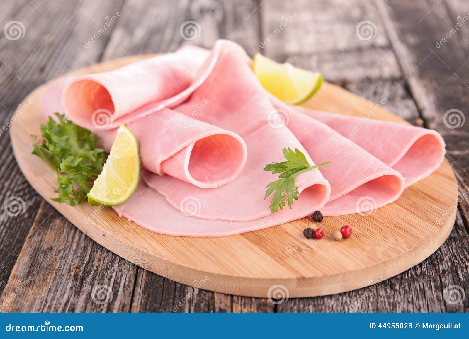 Ham on board stock photo. Image of cuisine, healthy, meat - 44955028