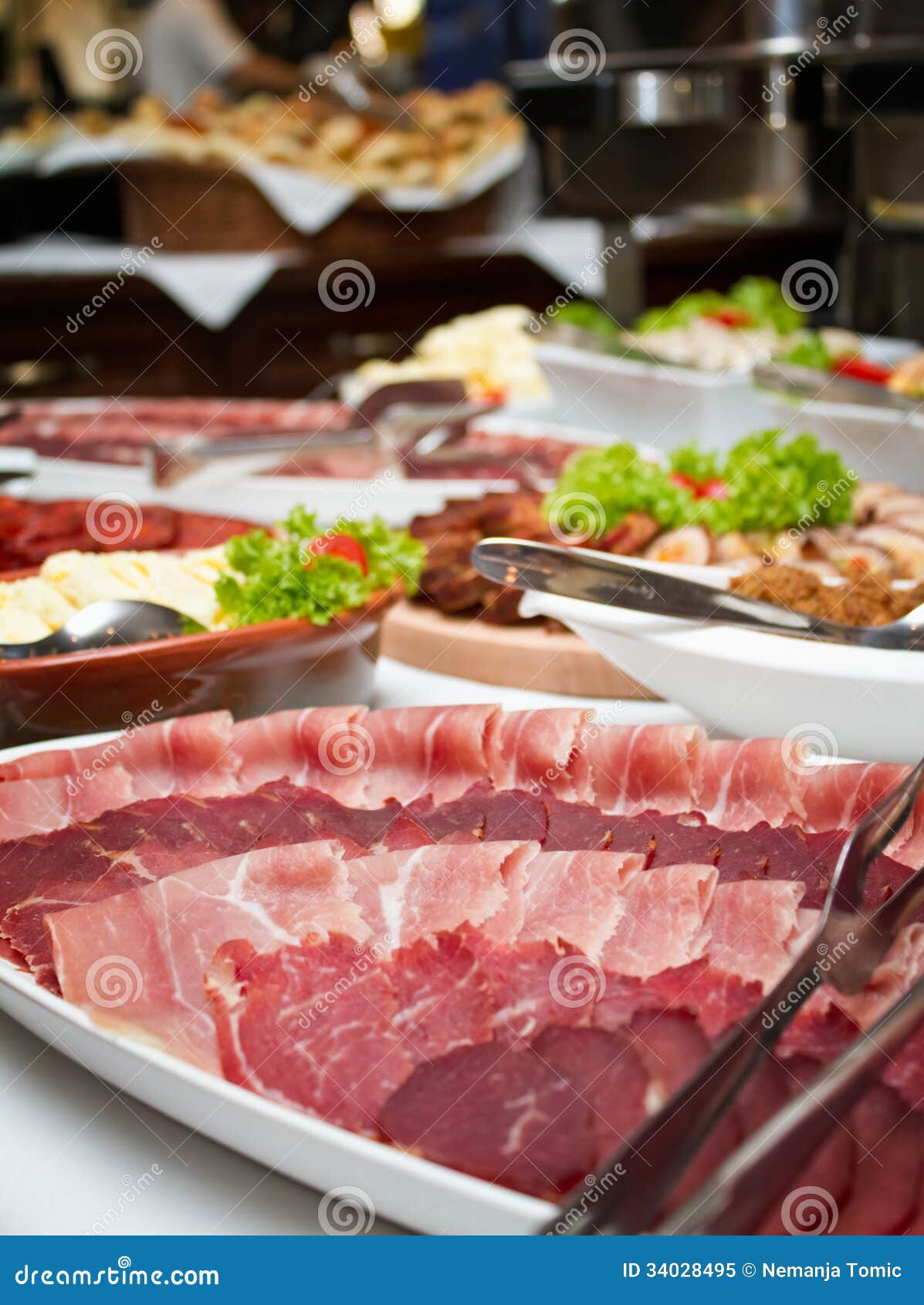 Ham Buffet stock image. Image of dining, dinner, fresh - 34028495