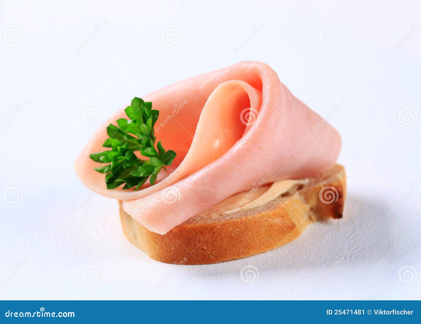 Ham canape stock image. Image of meat, small, closeup - 25471481