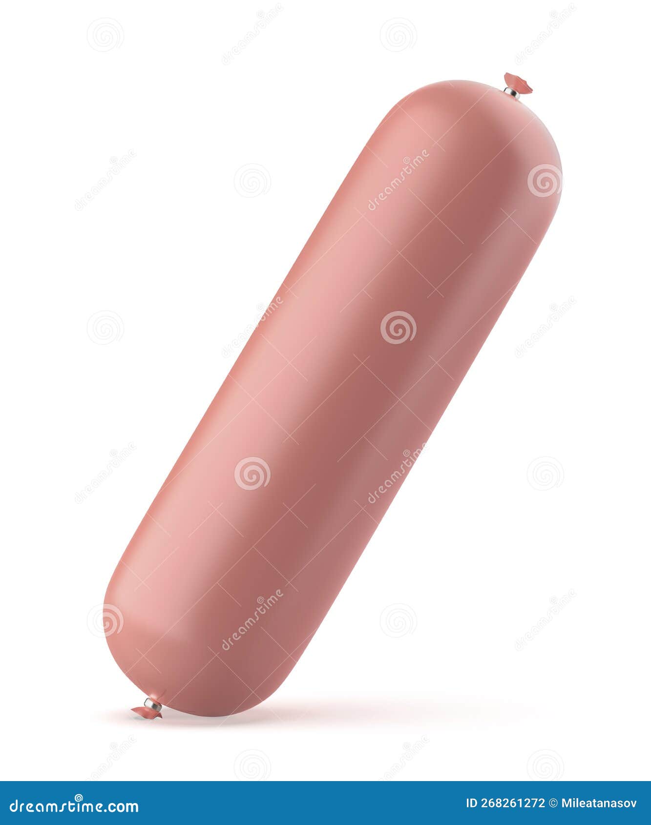Ham in casing stock photo. Illustration of blank, mockup - 268261272