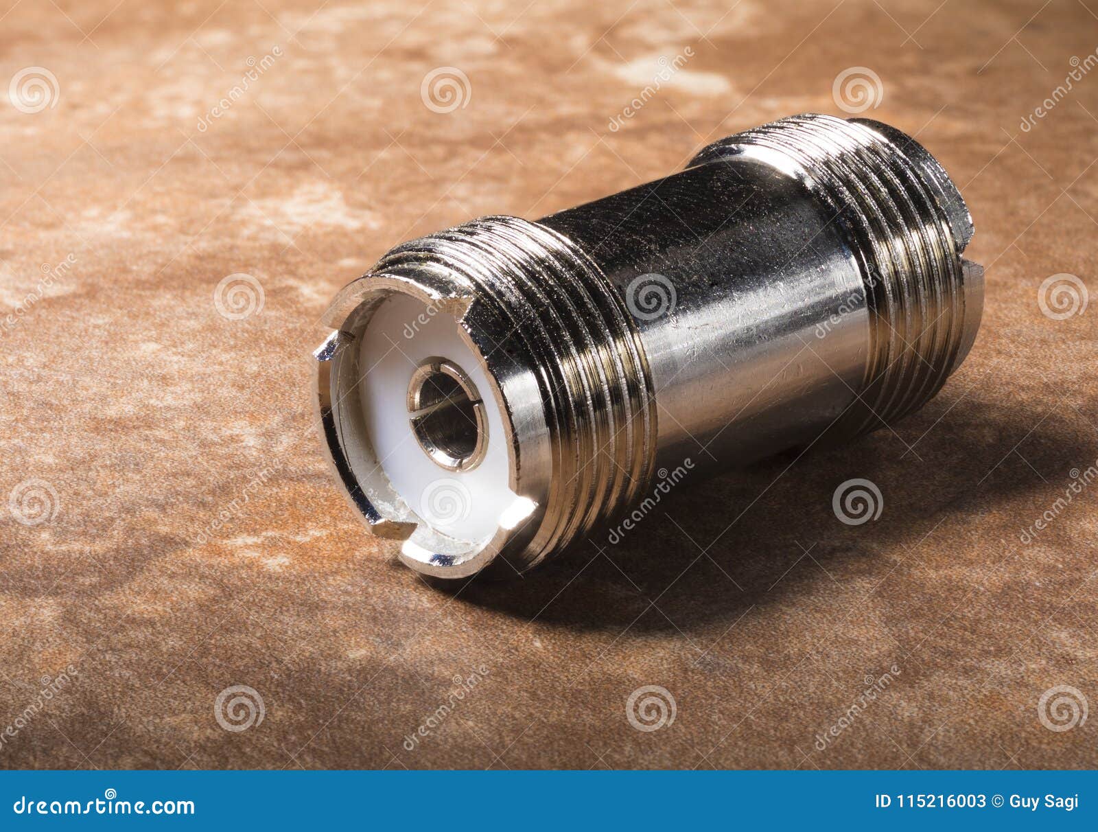 Coax Coupler Called an so-239 Stock Image - Image of silver, plug ...