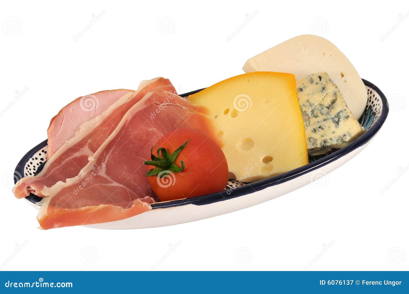 Ham and cheese stock image. Image of tomato, slices, meal - 6076137