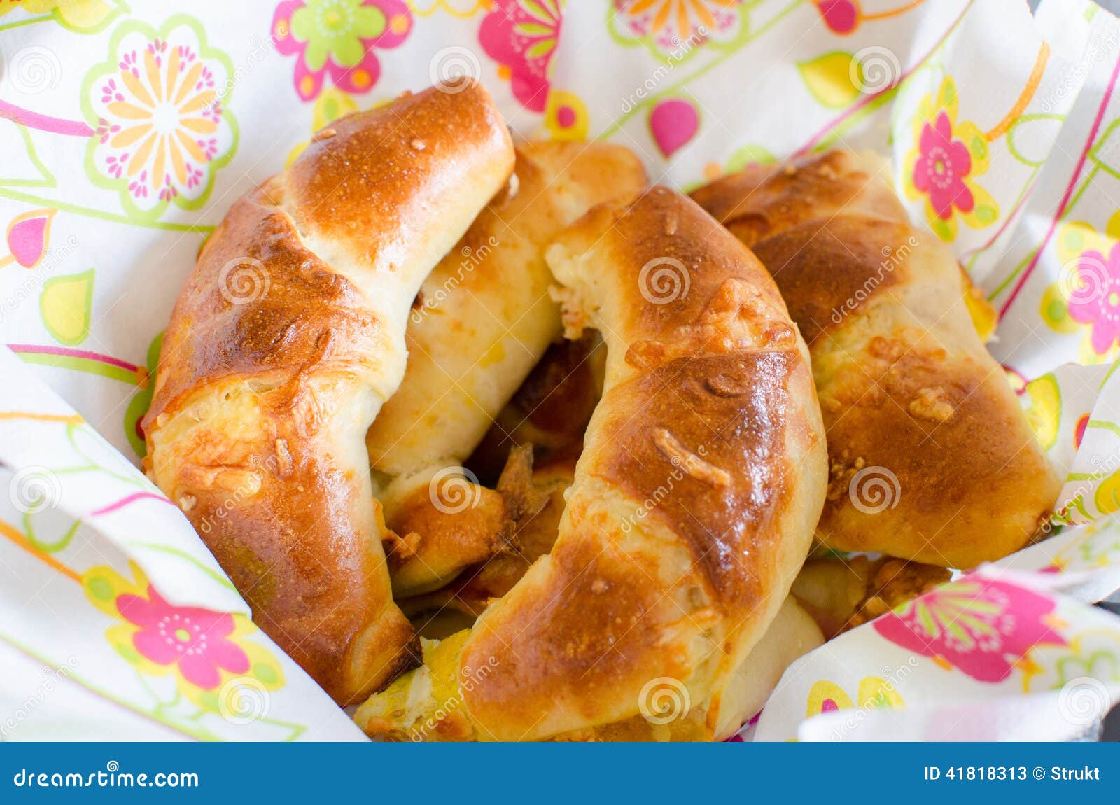 Ham and cheese horn stock image. Image of filling, horn - 41818313