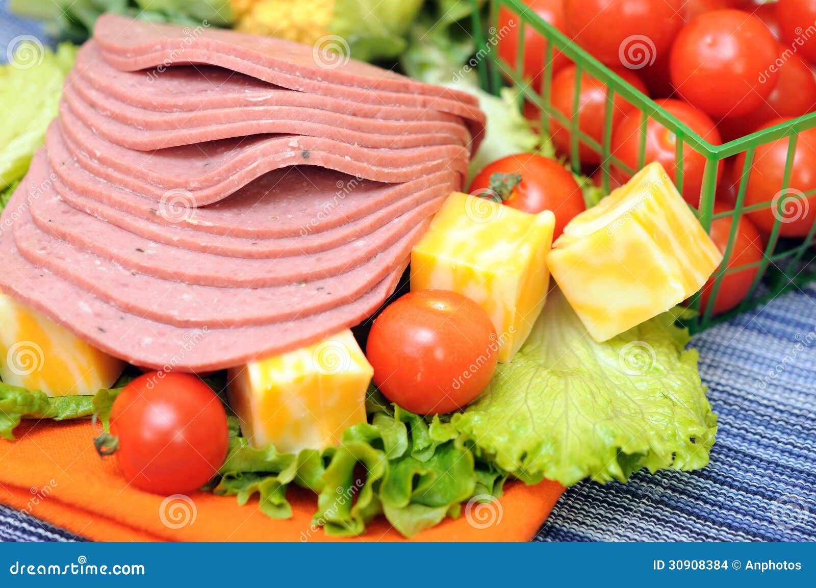 Ham cheese stock photo. Image of salad, meat, healthy - 30908384