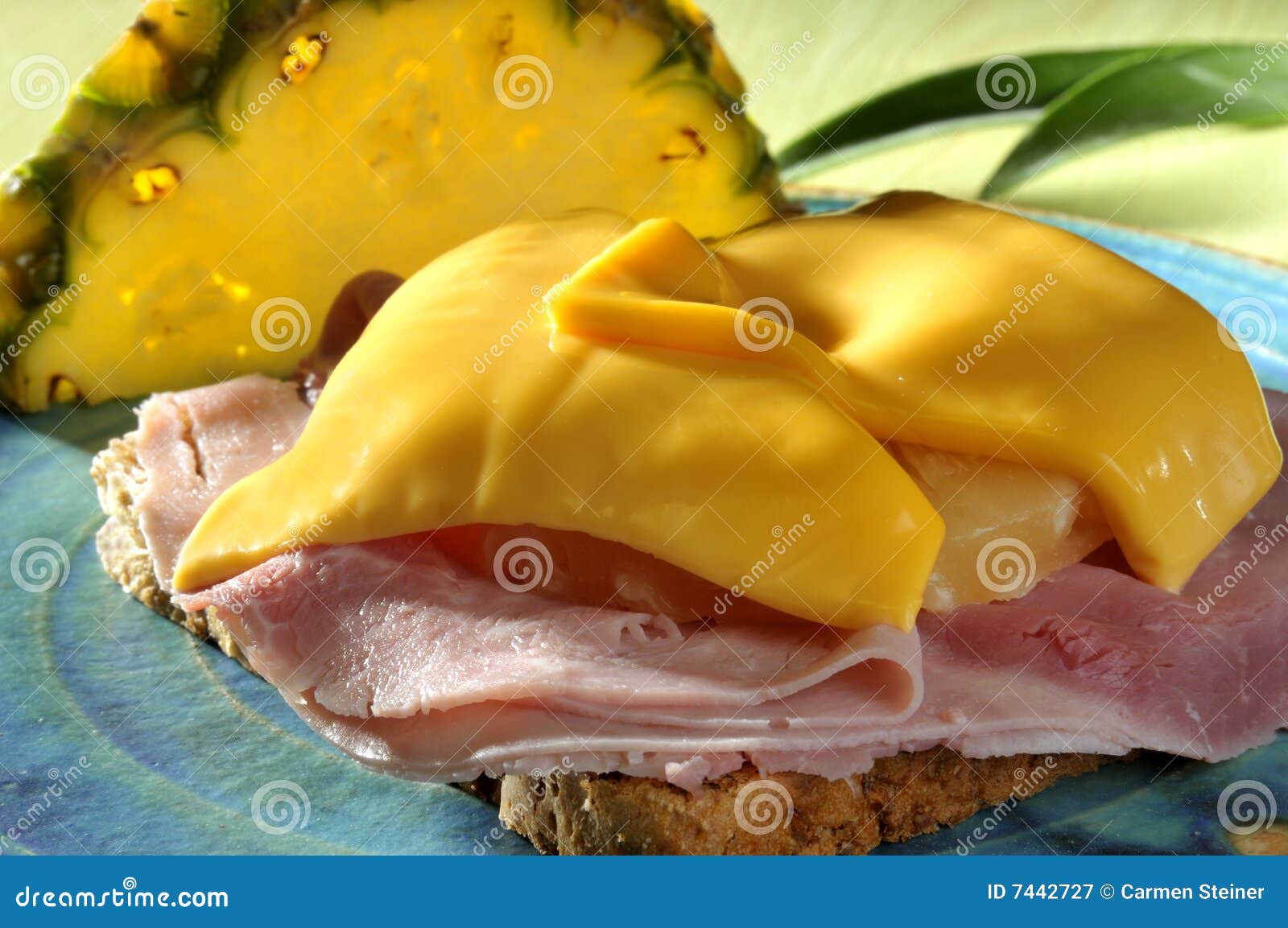 Ham and cheese on toast stock image. Image of lunch, sandwich - 7442727