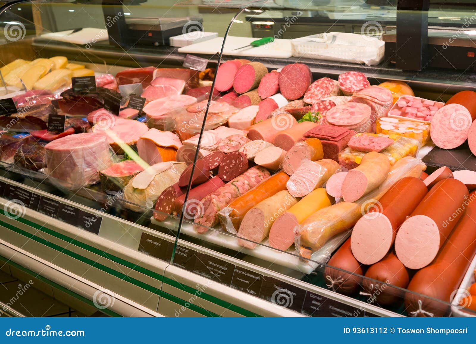 Ham Counter stock photo. Image of cooking, pork, counter - 93613112