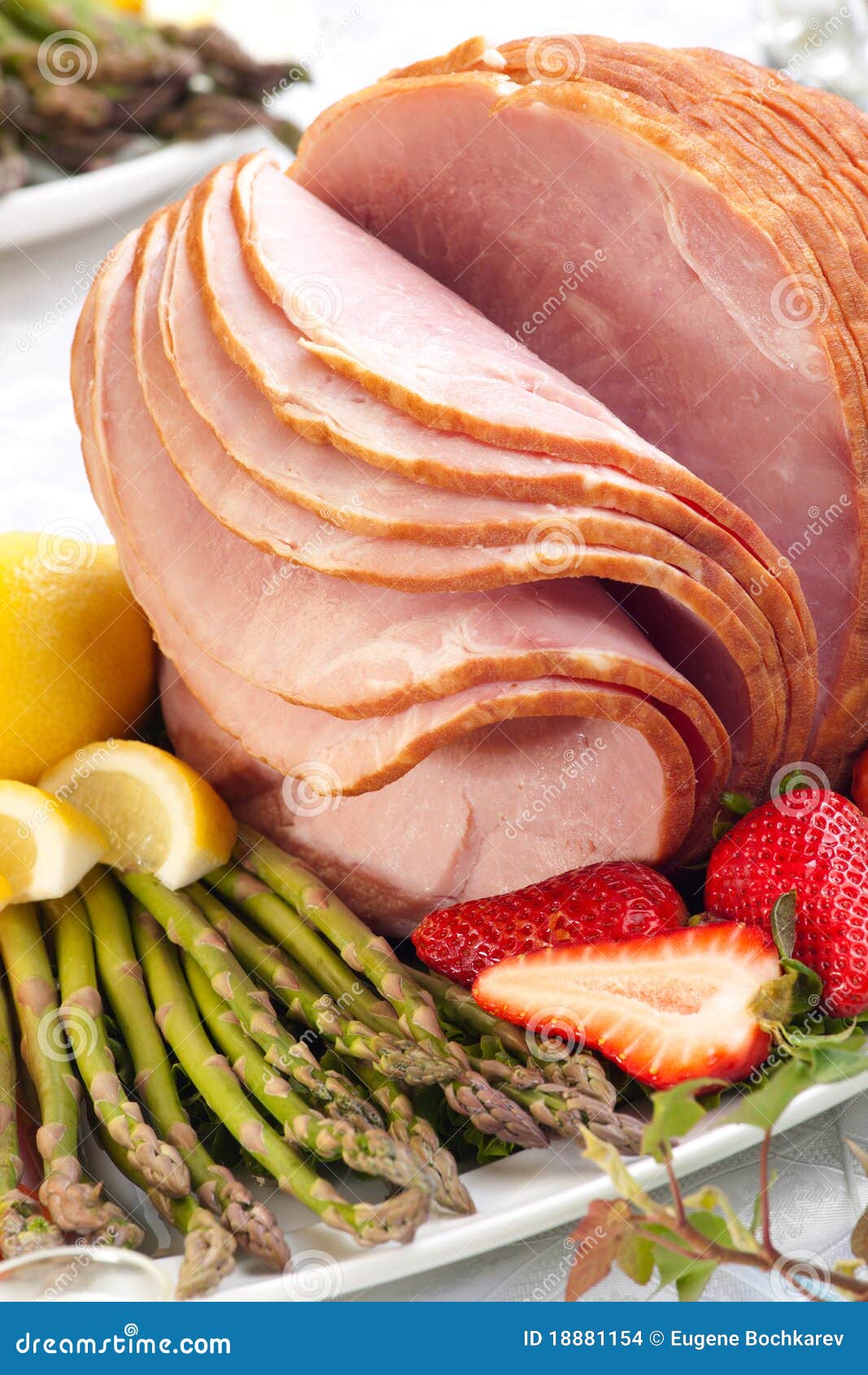 Ham for Easter stock photo. Image of gourmet, roast, lunch - 18881154