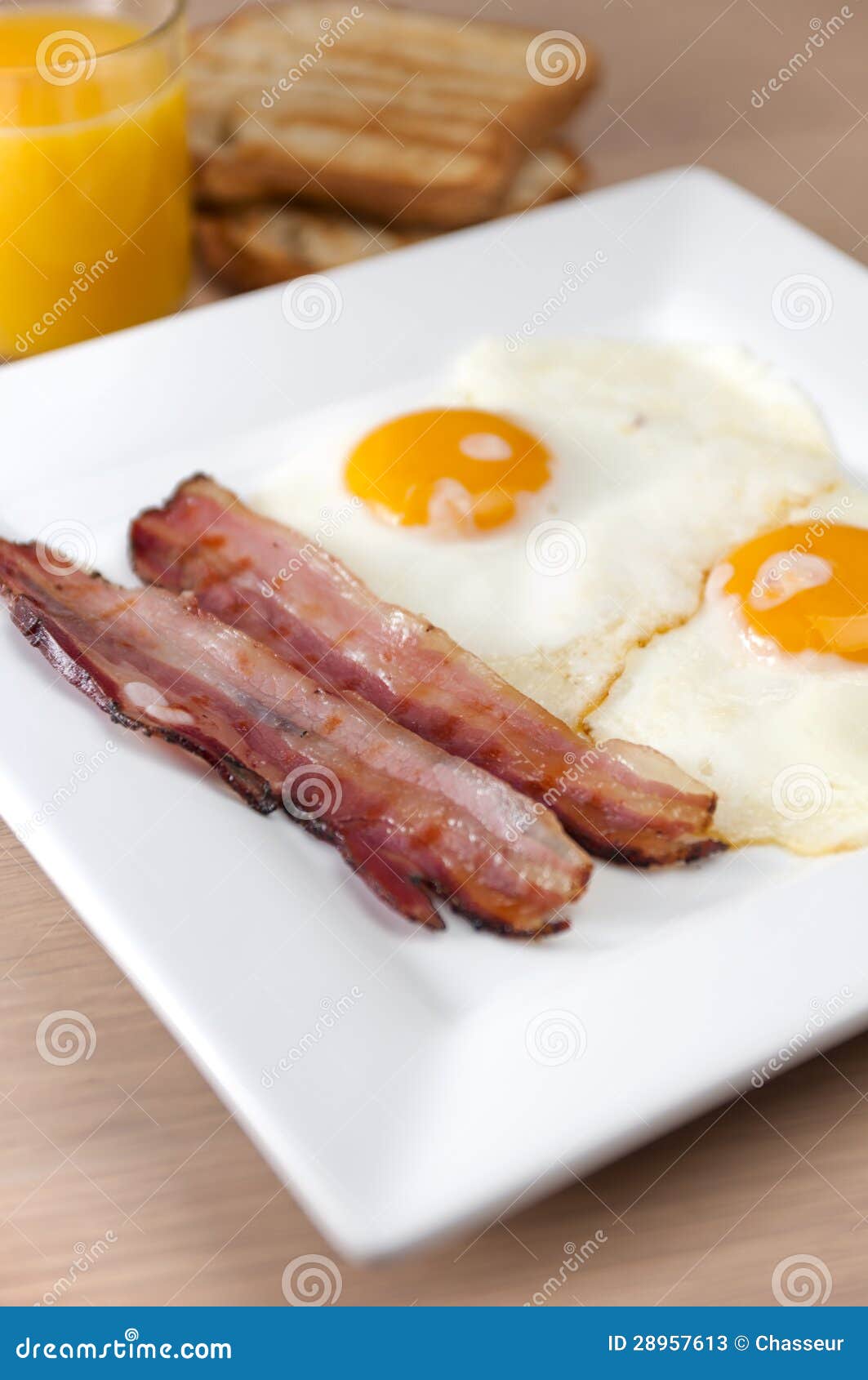 Ham and Eggs stock image. Image of healthy, juice, protein - 28957613