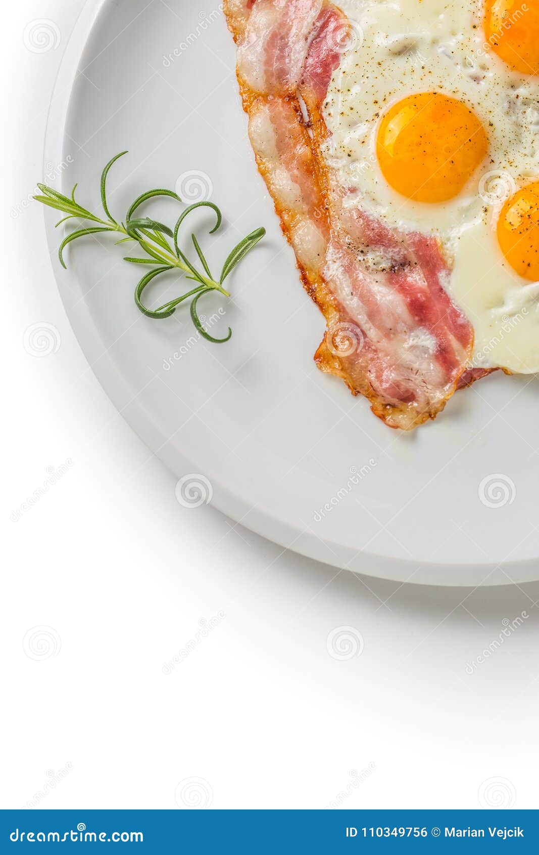 Ham and Eggs. Bacon and Eggs Stock Photo - Image of fried, gourmet ...