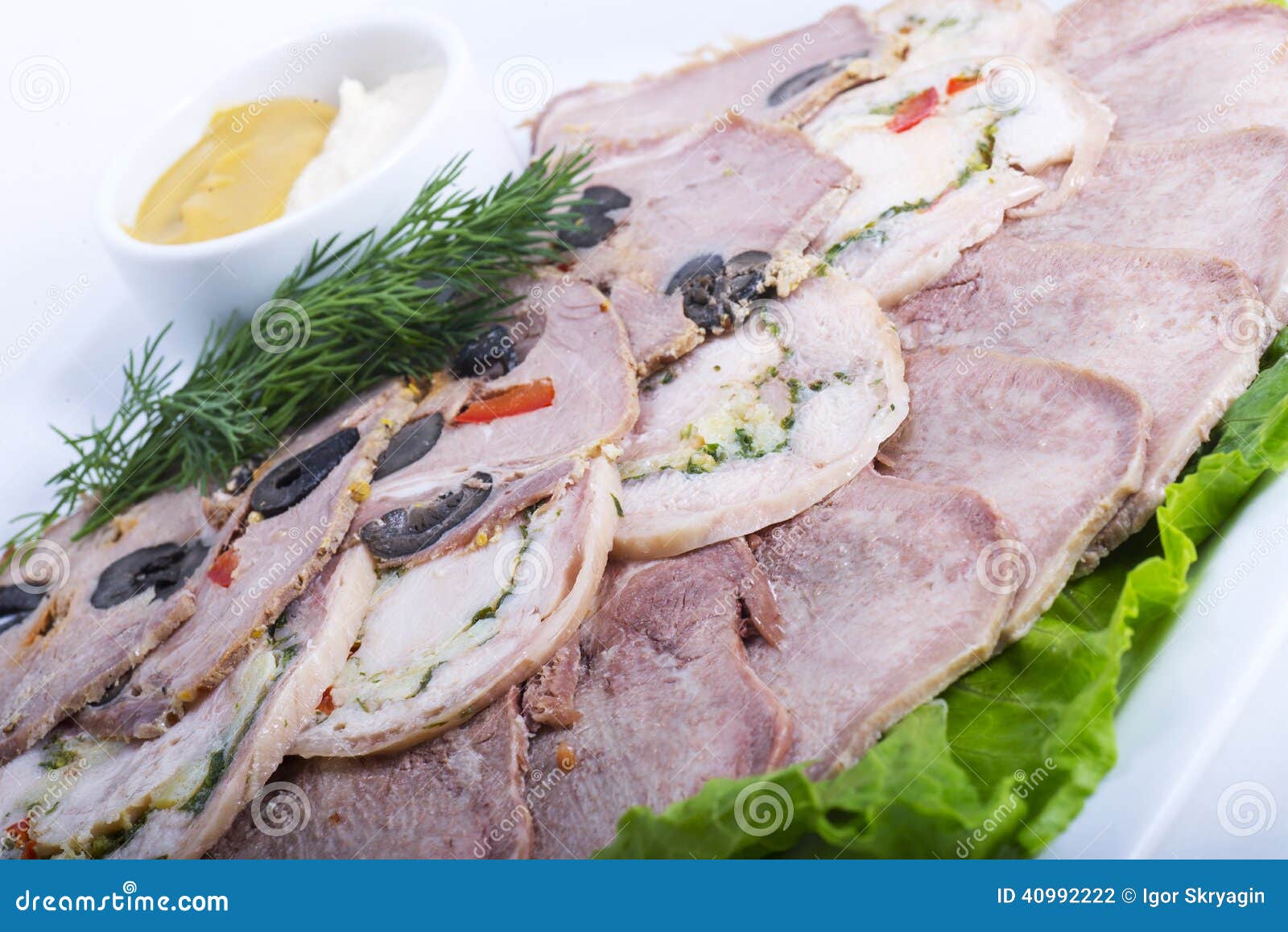 Ham fat stock photo. Image of macro, leaf, lunch, italy - 40992222