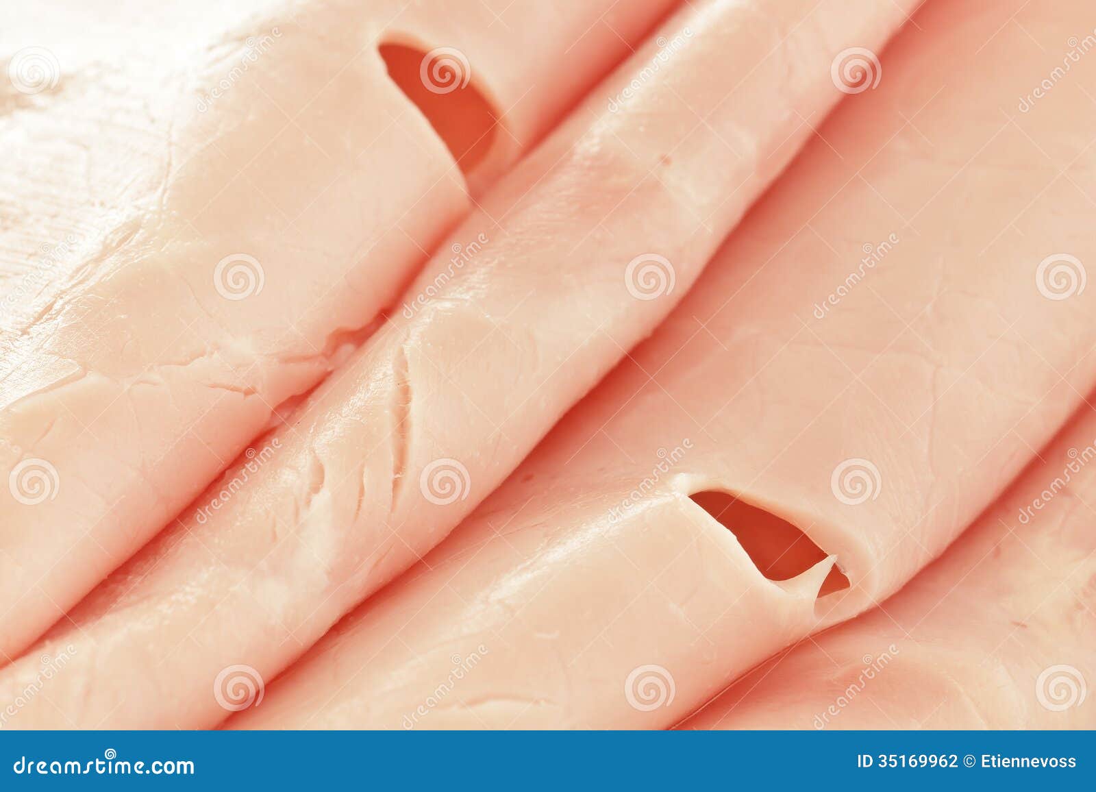 Ham folded stock photo. Image of food, lean, slices, shaved - 35169962
