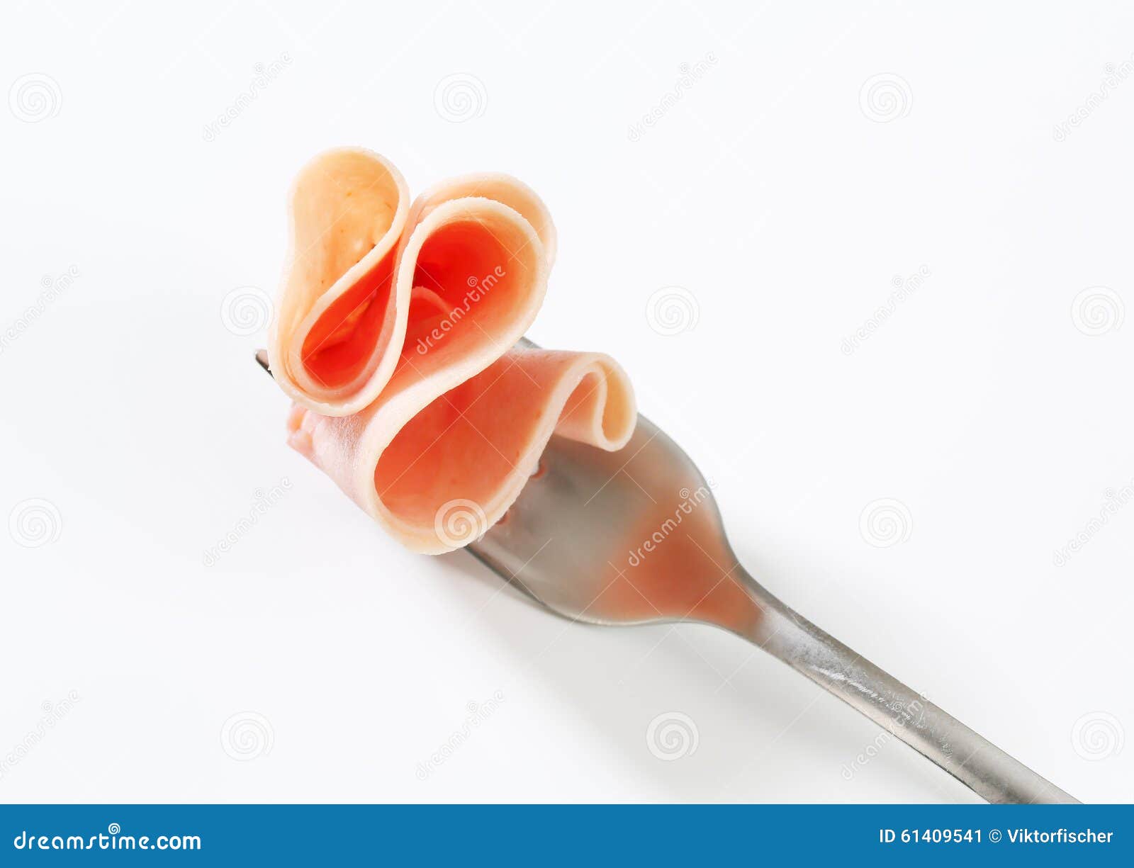 Ham on fork stock image. Image of cuts, meat, background - 61409541