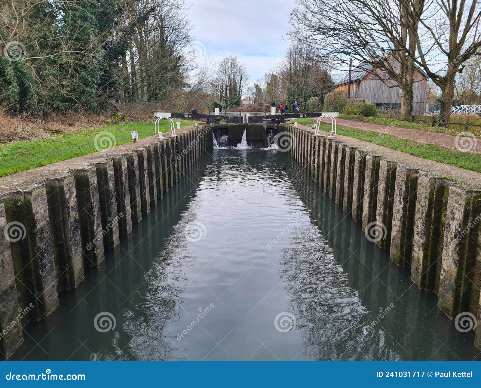 Ham Lock stock image. Image of bridge, reservoir, flower - 241031717