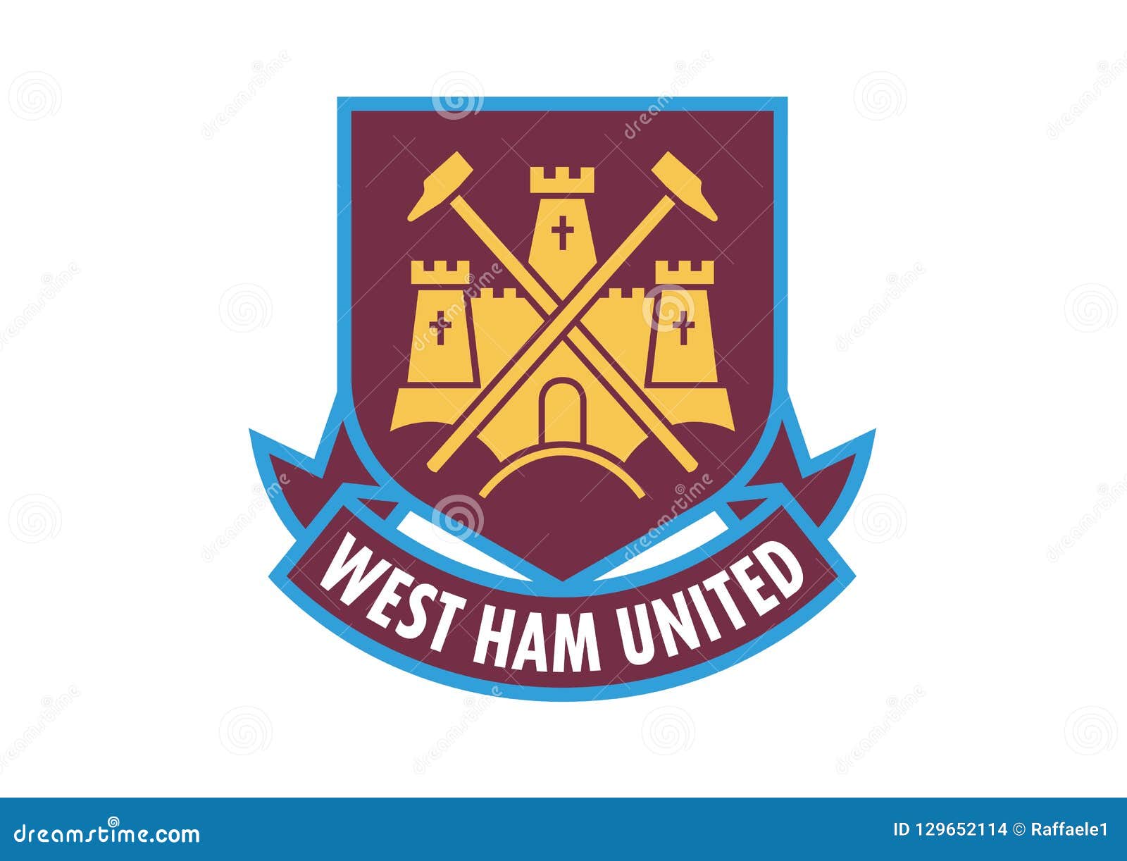 Ham Logo del oeste imagen de archivo editorial. Ilustración de formato ...