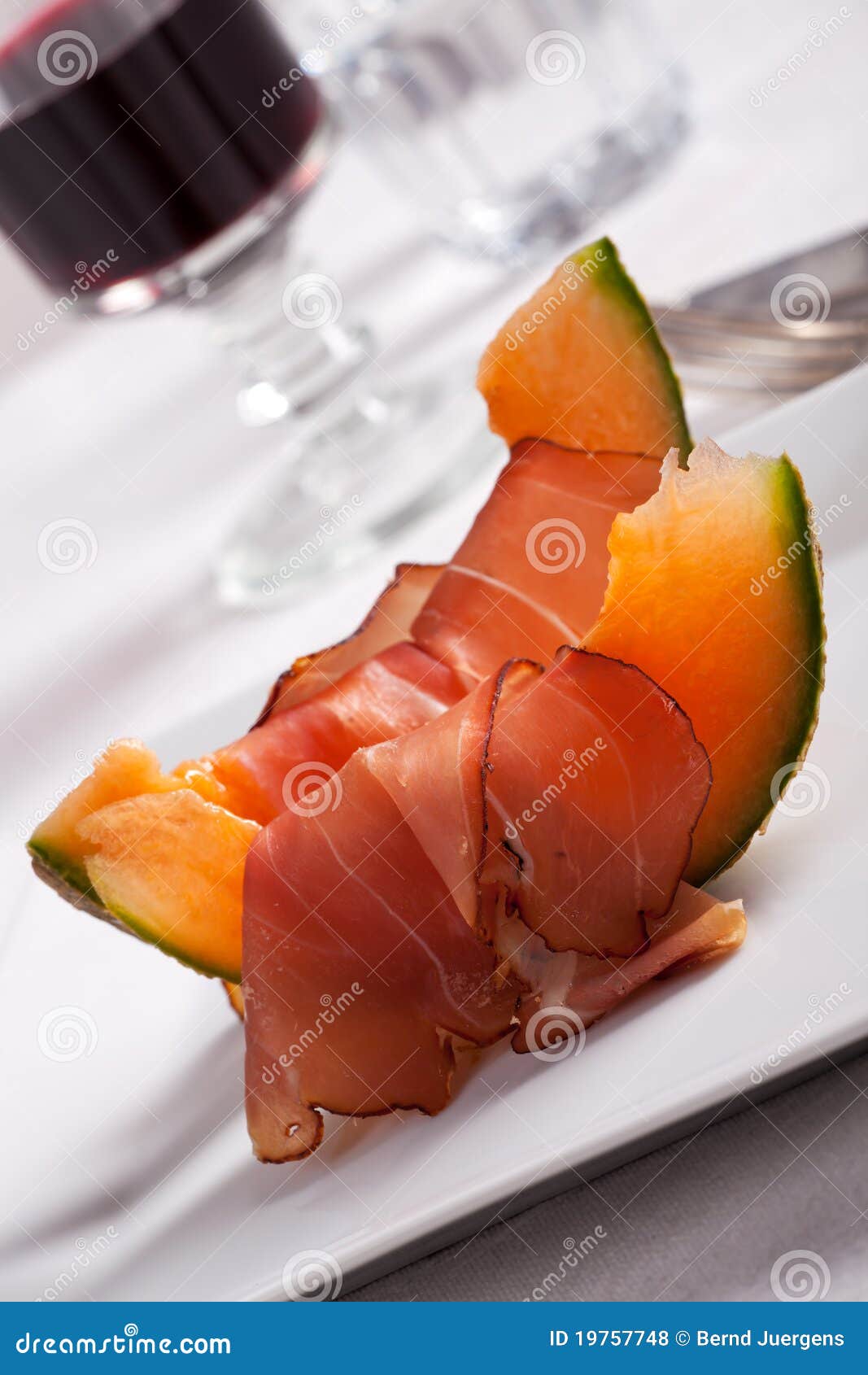 Ham and melon stock photo. Image of melon, antipasto - 19757748