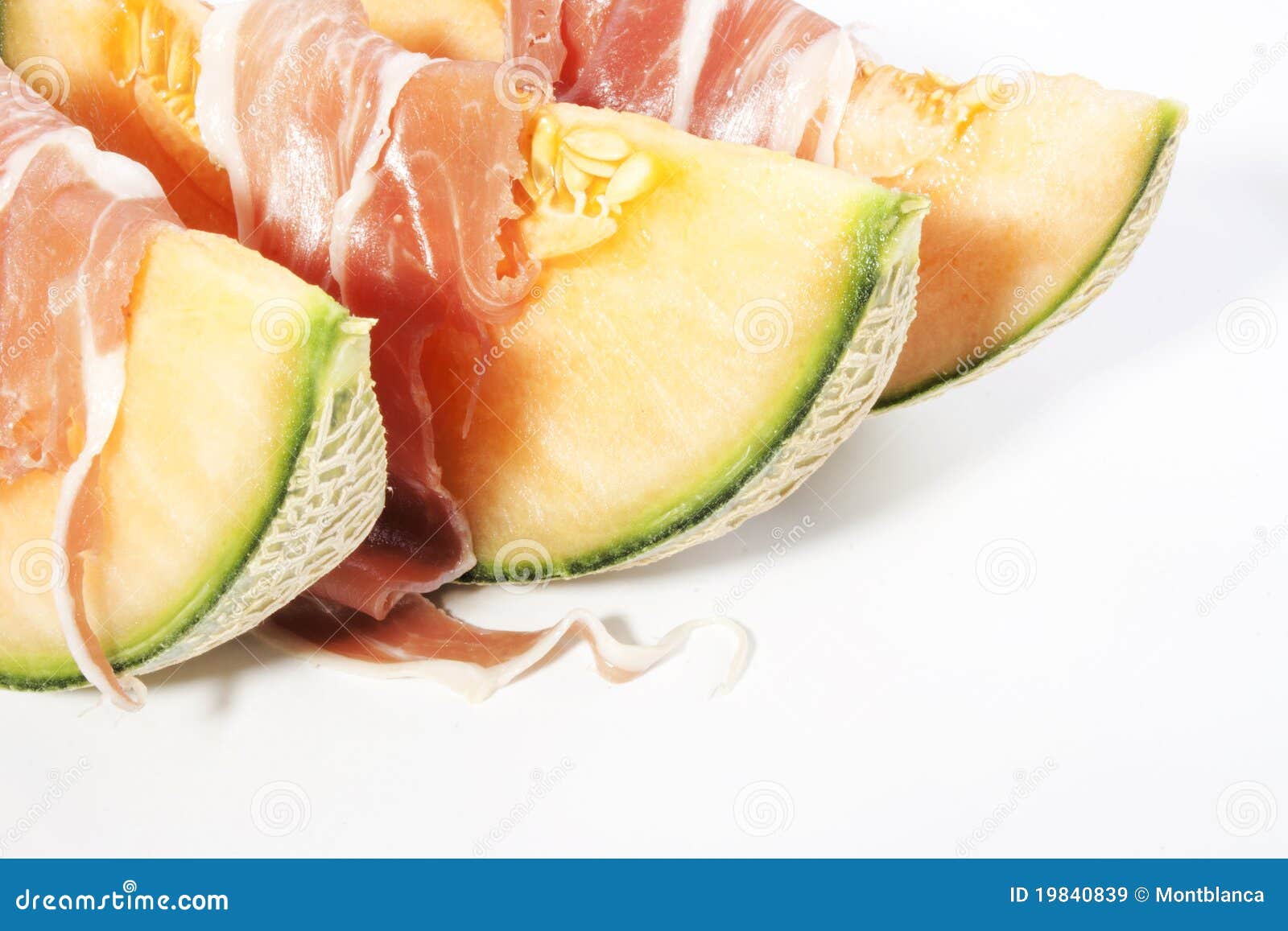 Ham and melon stock image. Image of appetizer, meat, gourmet - 19840839