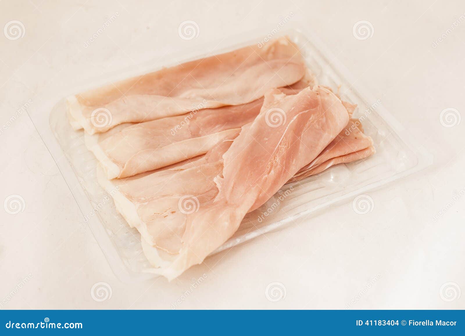 Ham in plastic tray stock photo. Image of meaty, tasty - 41183404