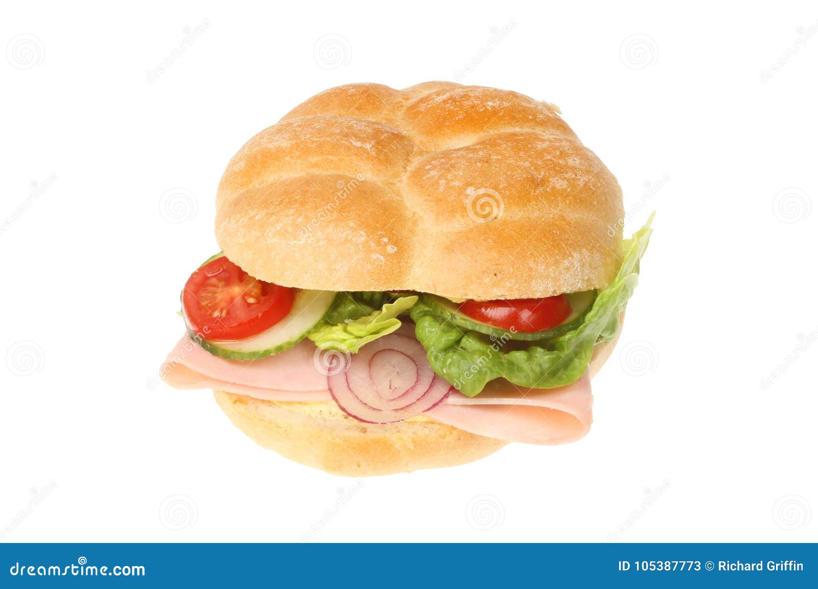 Ham salad roll stock image. Image of cucumber, onion - 105387773