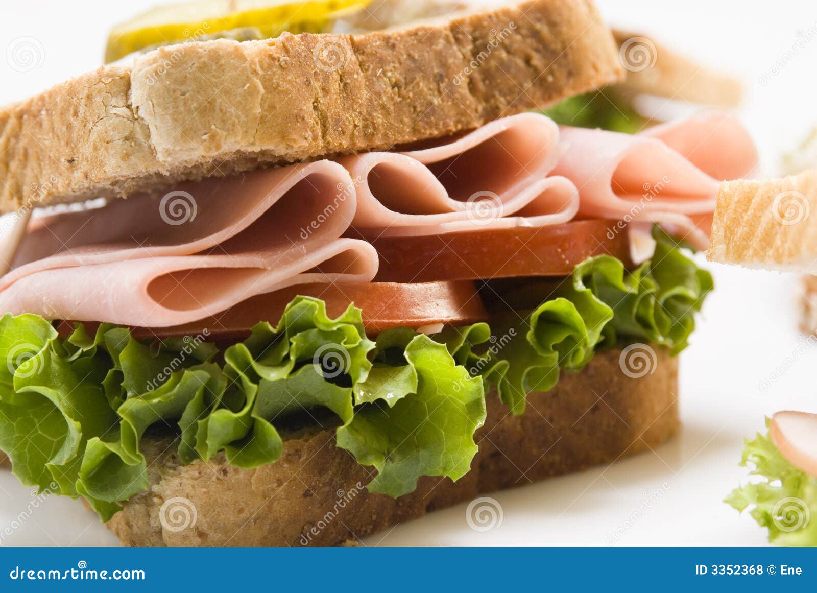 Ham sandwich stock photo. Image of meal, nice, smoked - 3352368