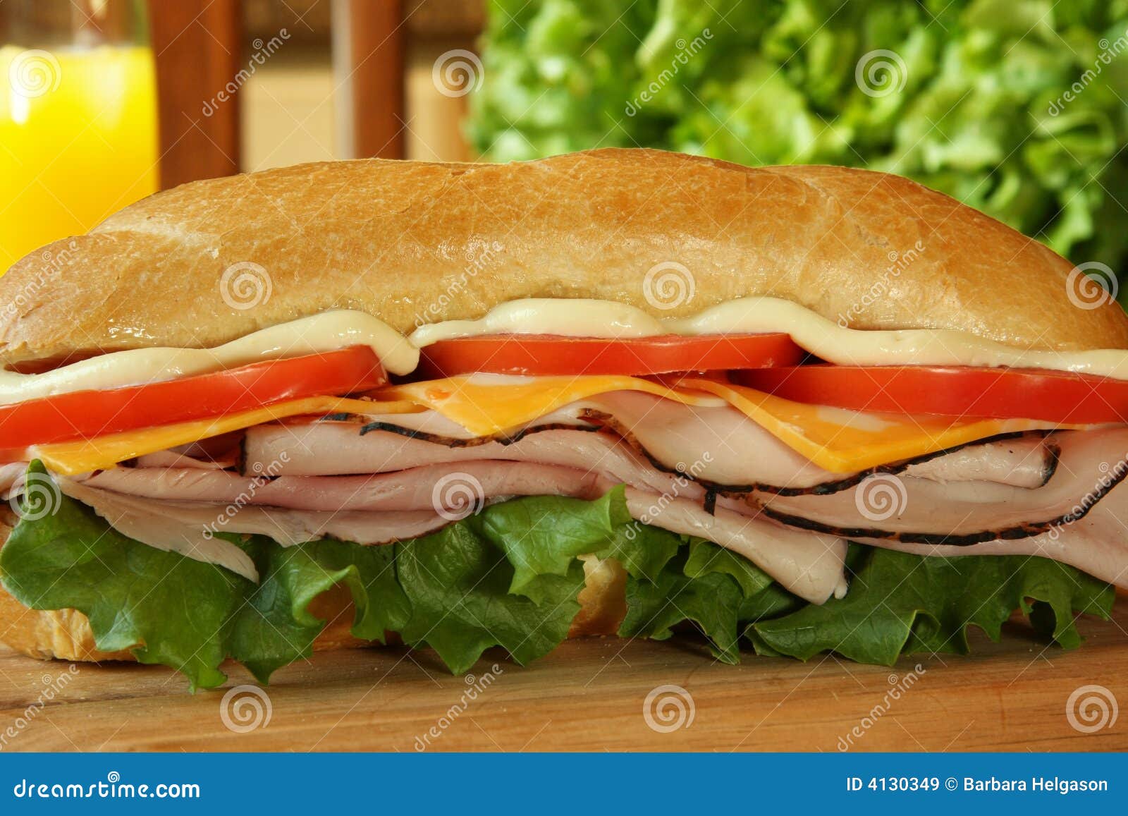 Ham sandwich stock image. Image of mayo, delicious, brunch - 4130349