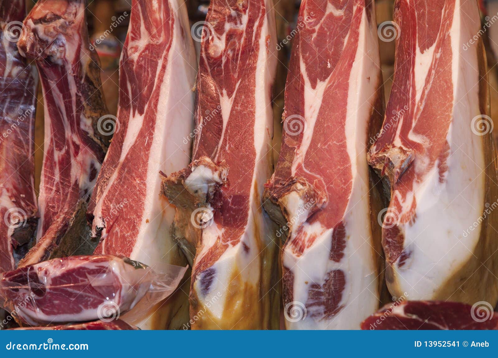 Ham serrano stock image. Image of gourmet, serrano, food - 13952541