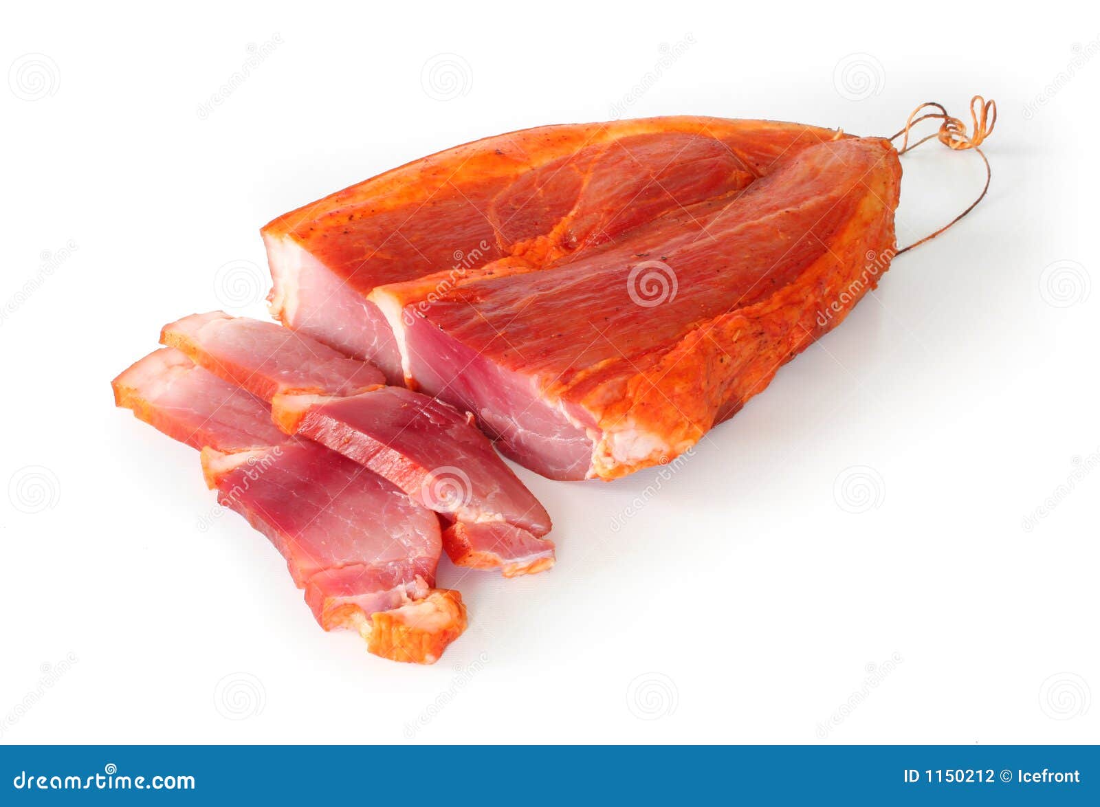 Ham slice stock photo. Image of slice, meat, cholesterol - 1150212