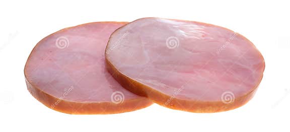 Ham Slices Side View stock photo. Image of meat, white - 54954432