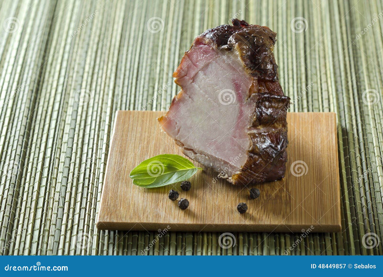 Ham stock image. Image of honey, seasoning, baked, spiced - 48449857