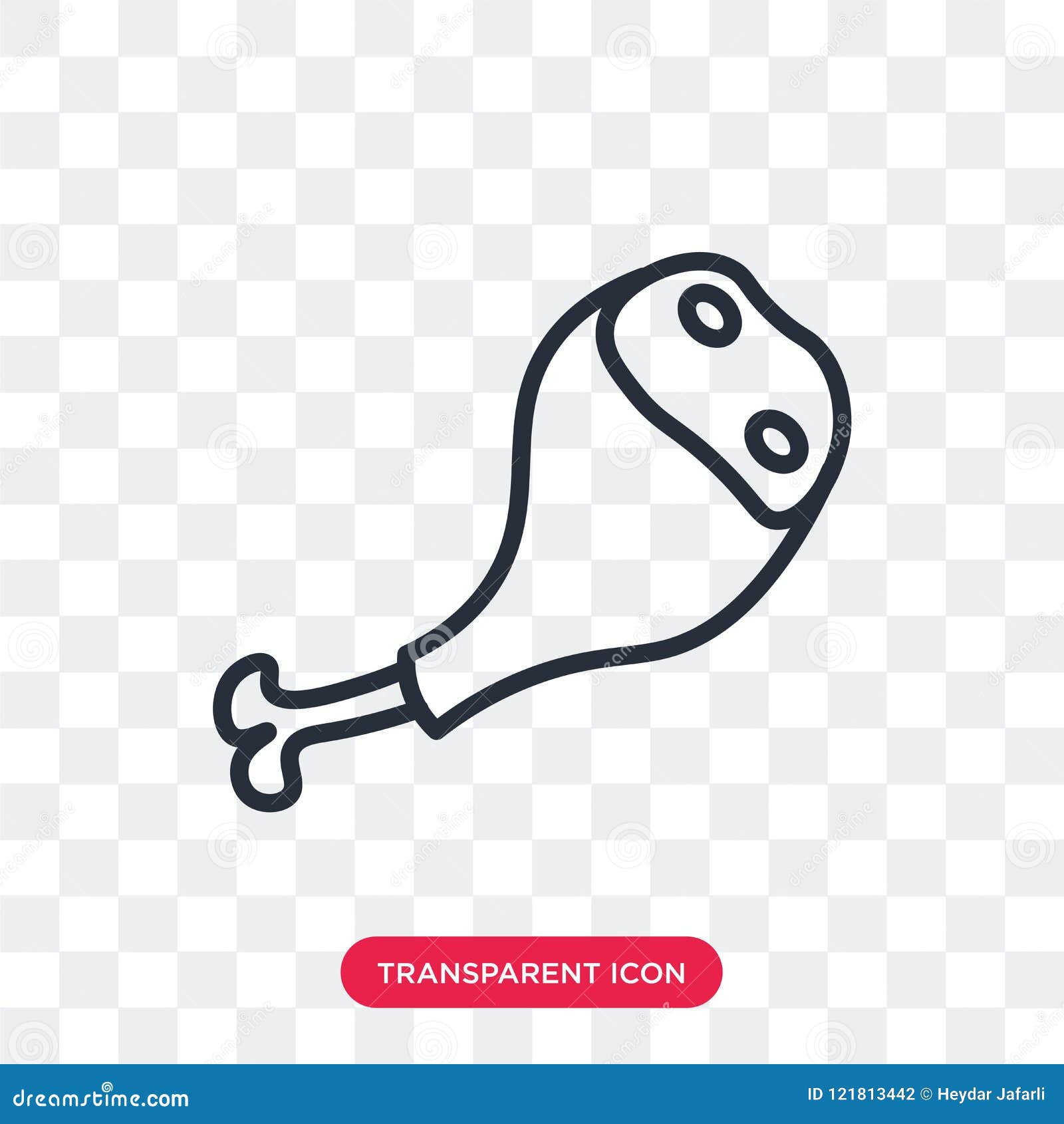 Ham Vector Icon Isolated on Transparent Background, Ham Logo Design ...